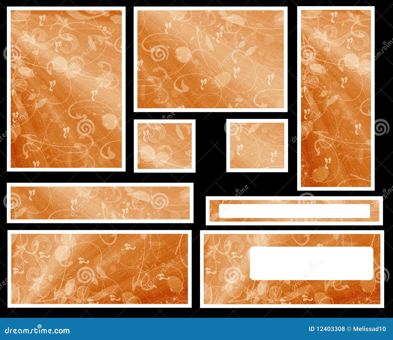 Graphic set whit ribbons stock illustration. Illustration of love ...