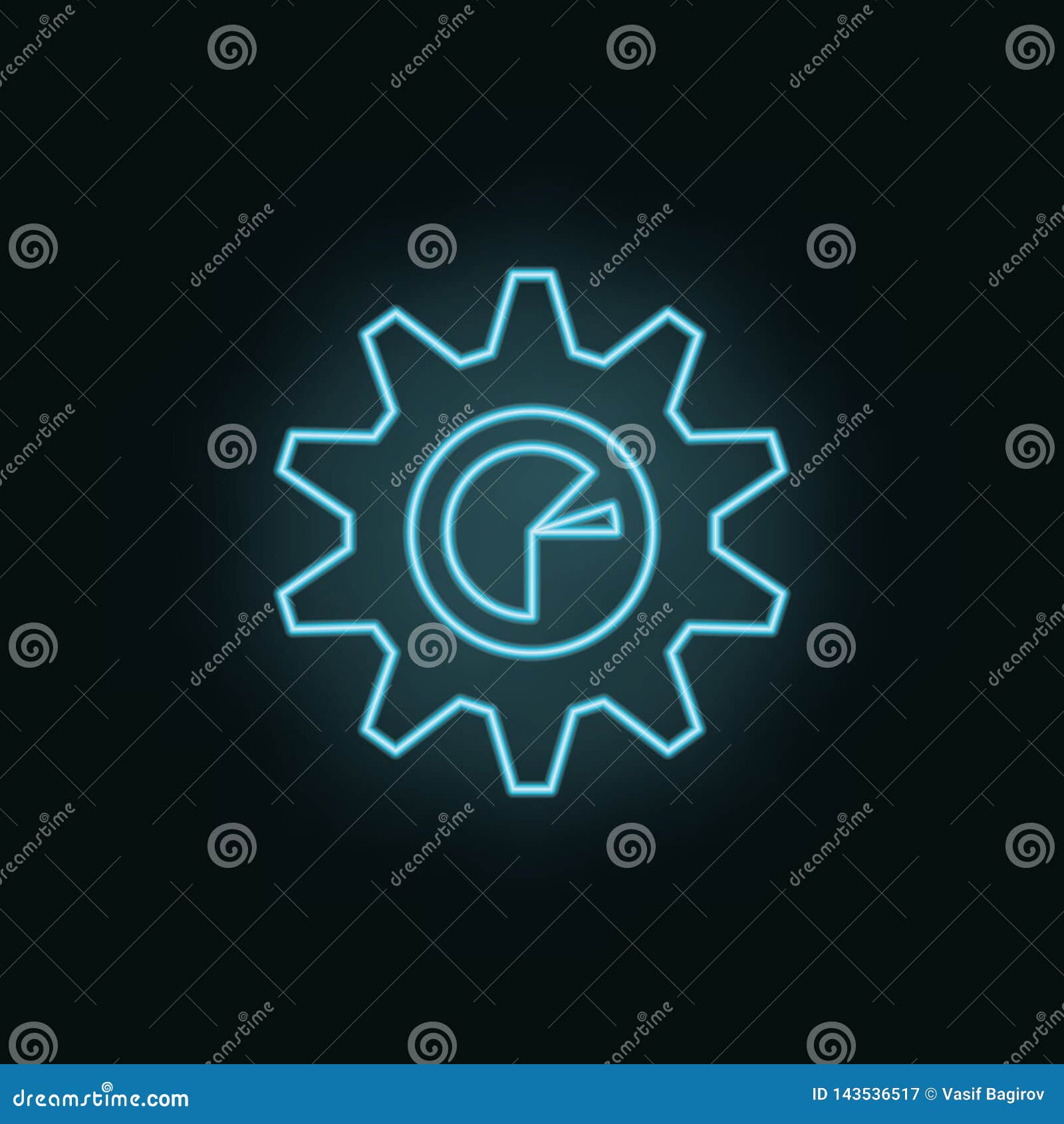 Graphic, Setting, Neon, Icon. Web Development Vector Icon Stock ...