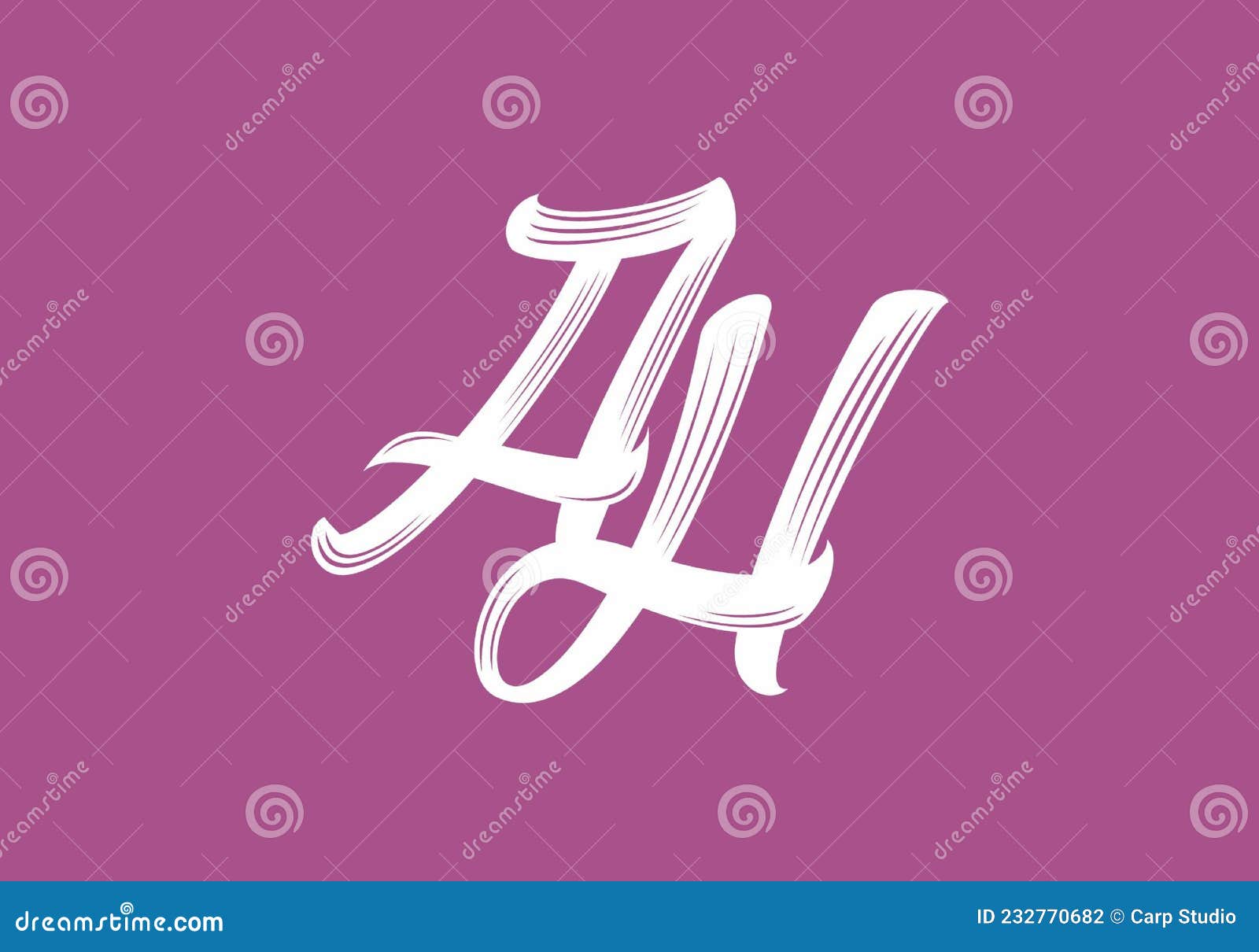 Graphic Shape of AH Initial Letter Stock Vector - Illustration of ...