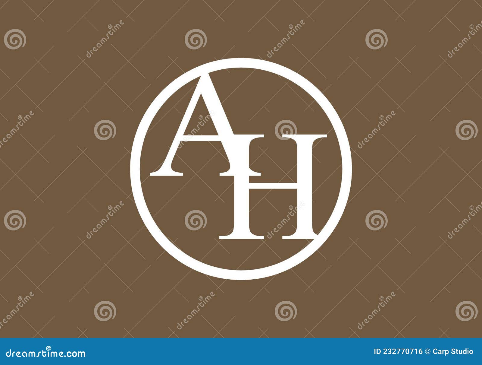 Graphic Shape of AH Initial Letter Stock Vector - Illustration of ...