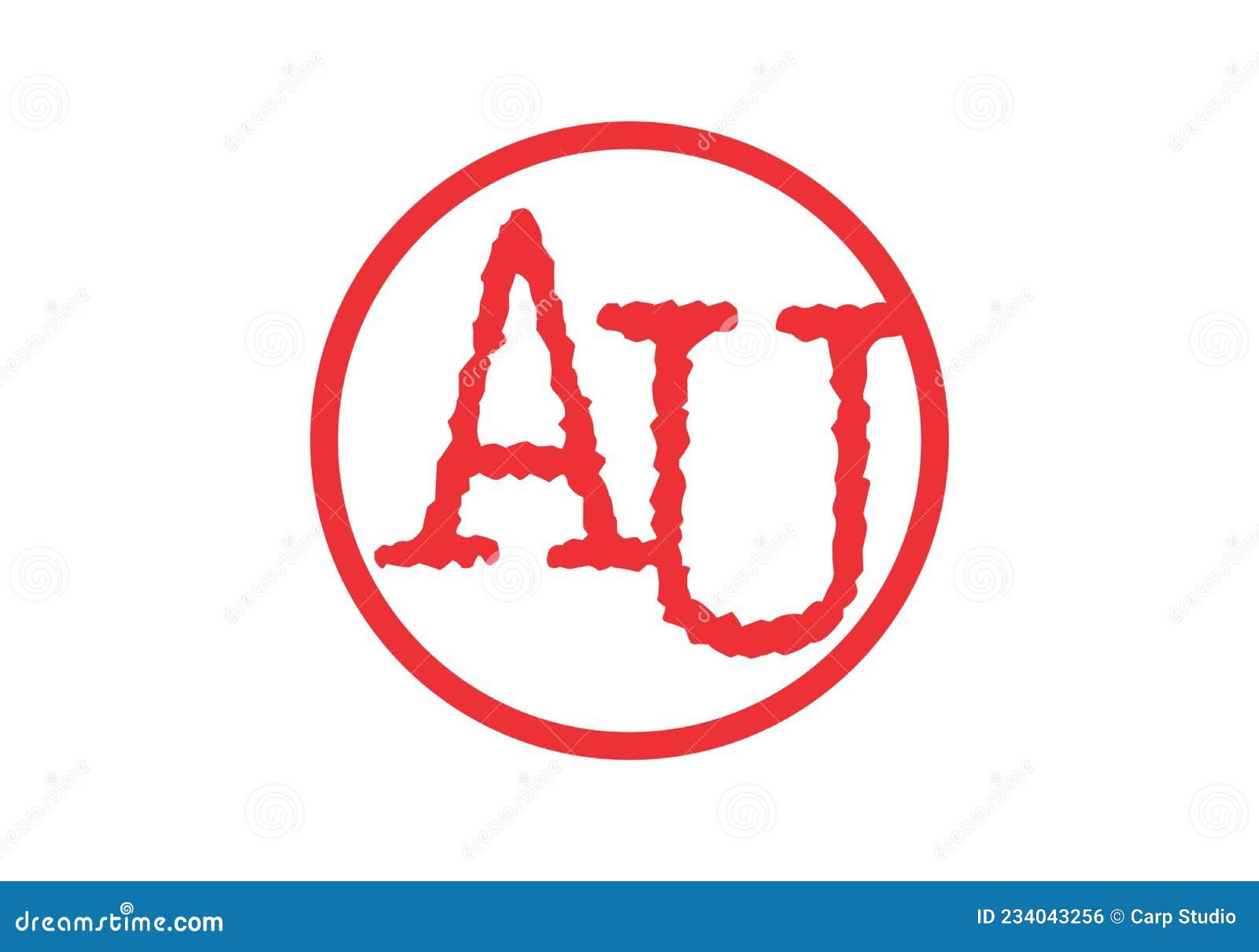 Graphic Shape of AU Initial Letter Stock Vector - Illustration of ...