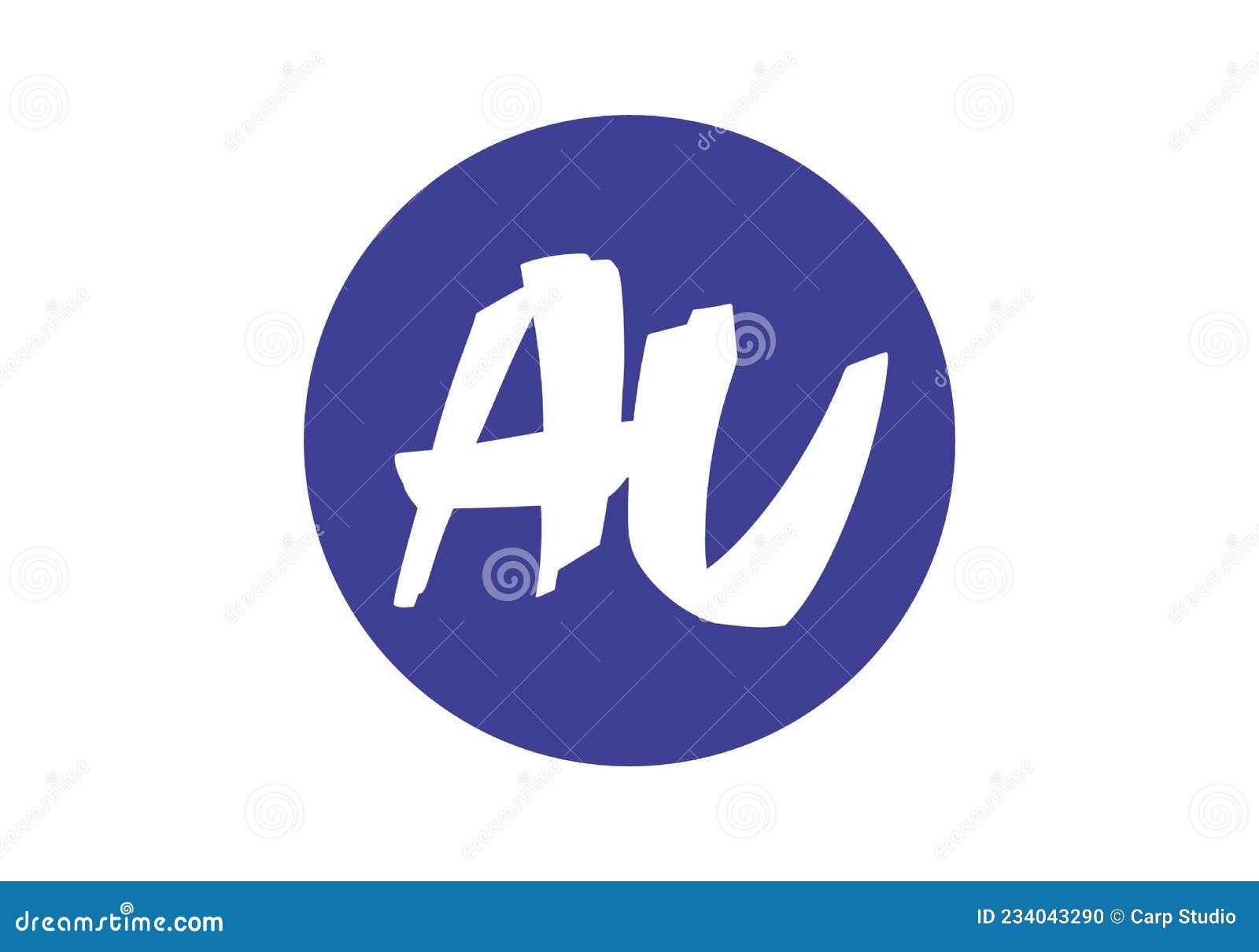 Graphic Shape of AU Initial Letter Stock Vector - Illustration of brand ...