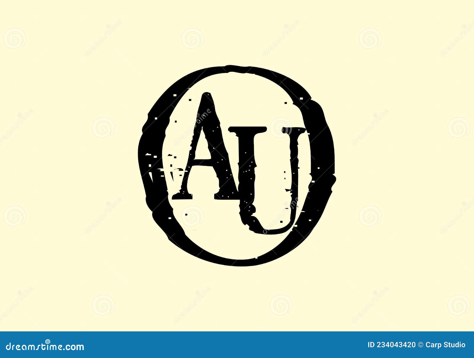 Graphic Shape of AU Initial Letter Stock Vector - Illustration of ...