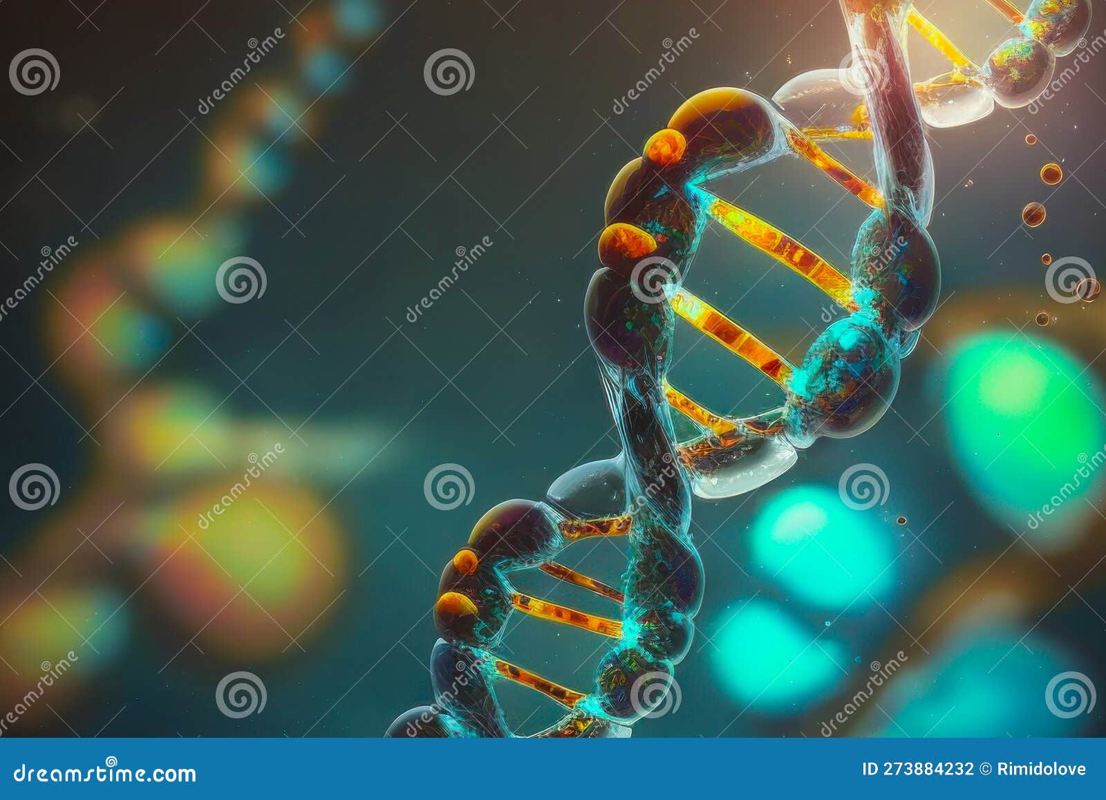 Graphic Showing Human DNA Helix in Body Liquid Stock Illustration ...