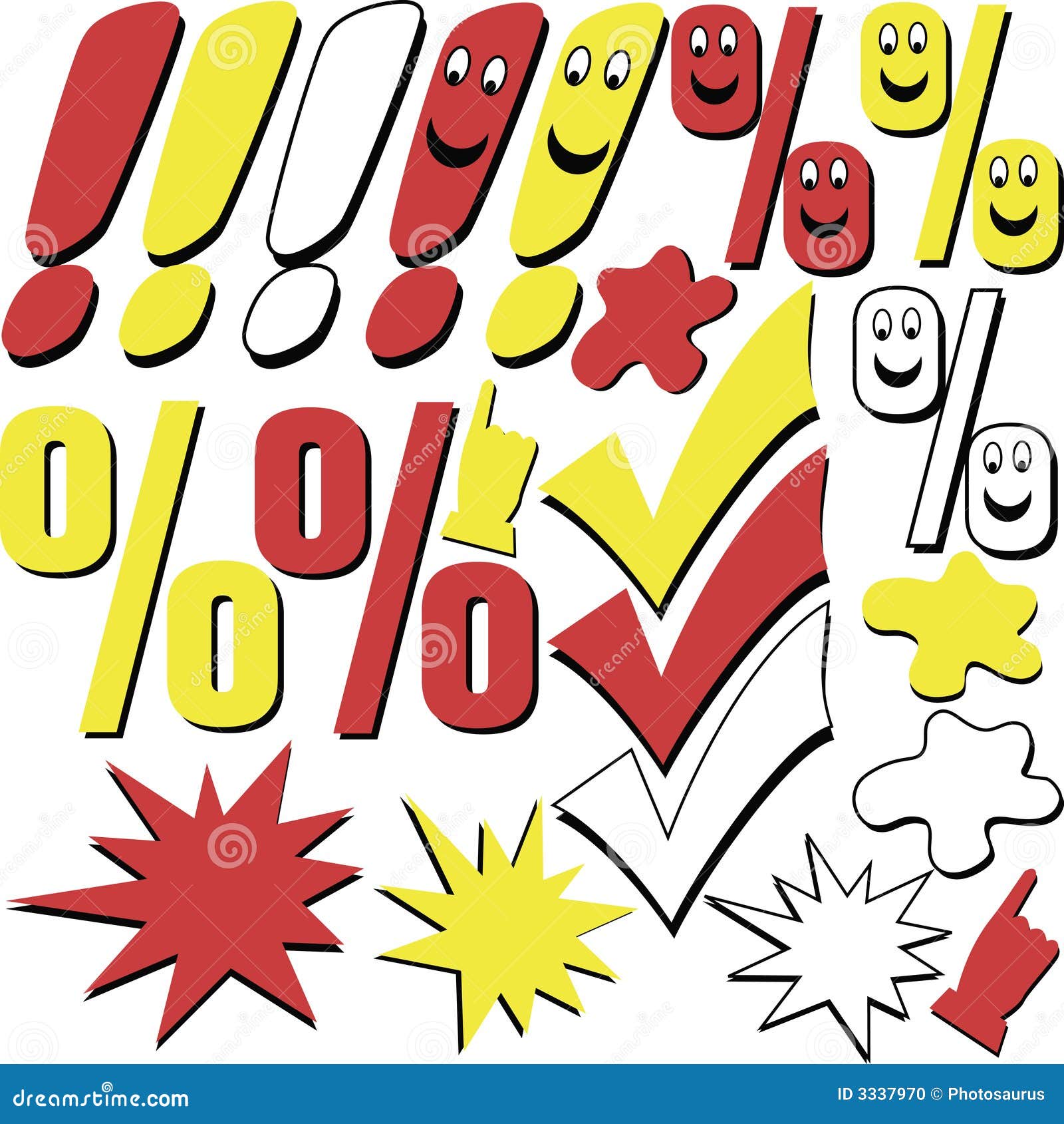 Graphic signs stock vector. Illustration of banner, allowance - 3337970