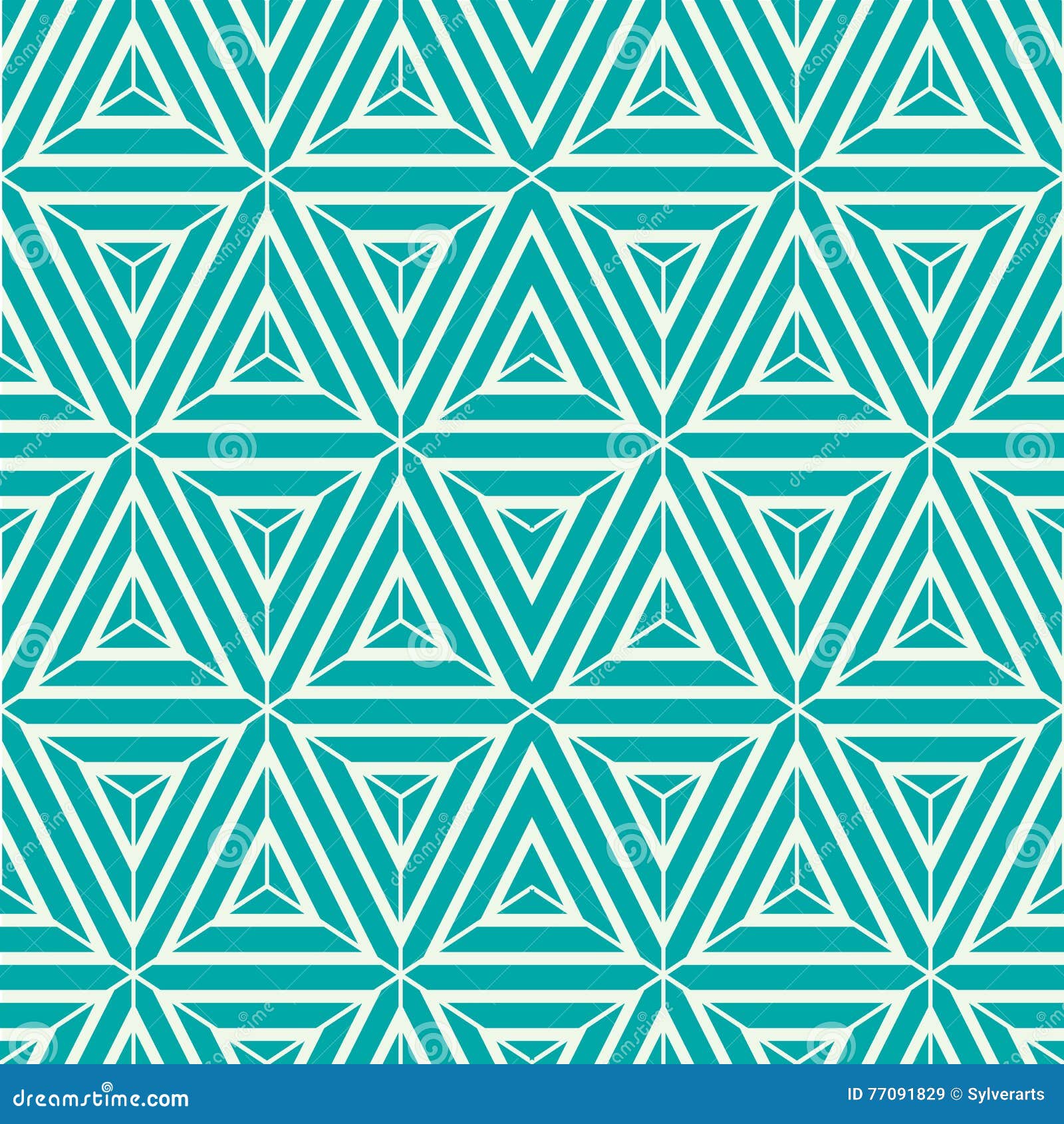 Graphic Simple Ornamental Tile, Repeated Pattern Made Usi Stock ...