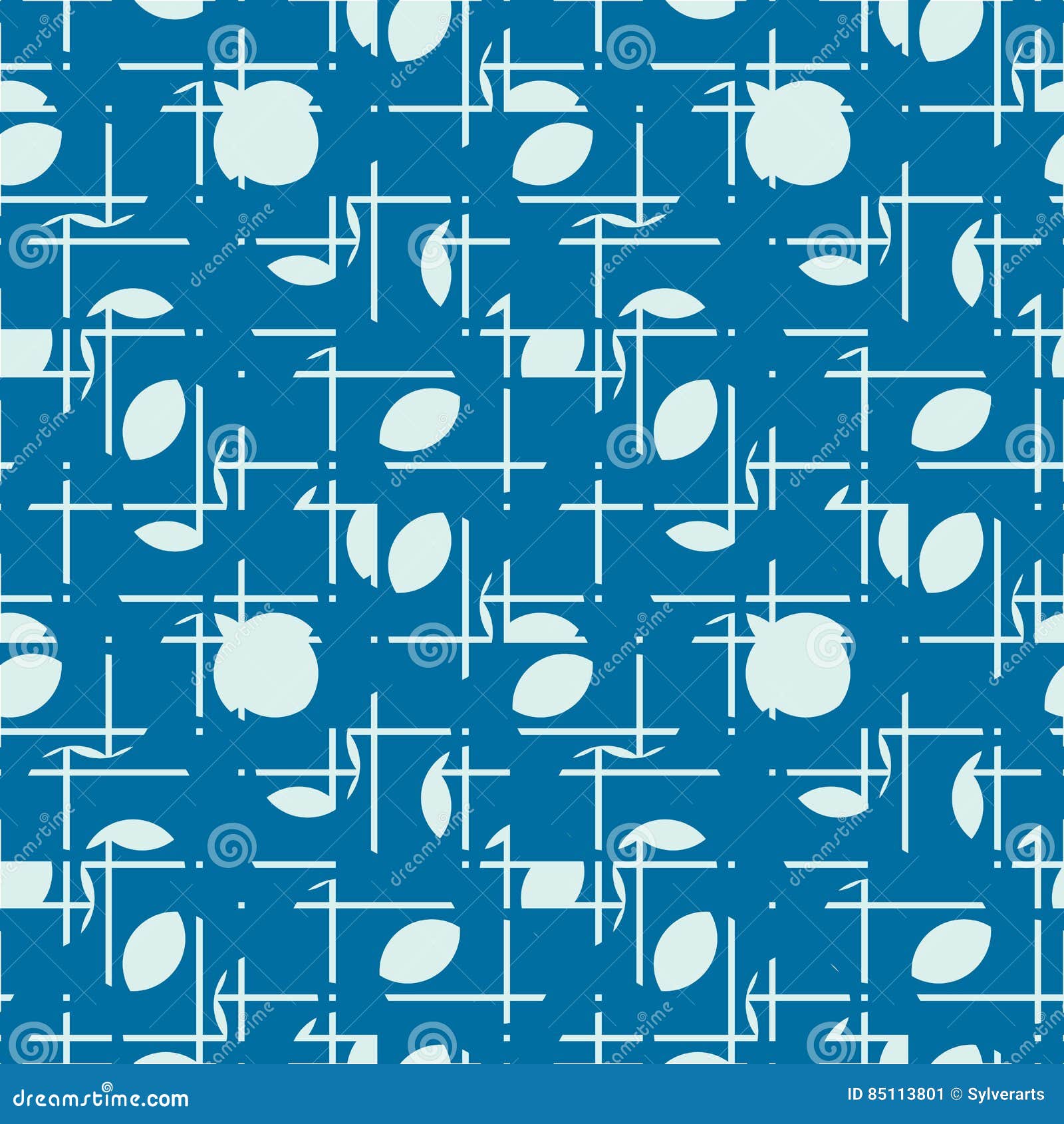 Graphic Simple Ornamental Tile, Vector Repeated Pattern Made Using ...