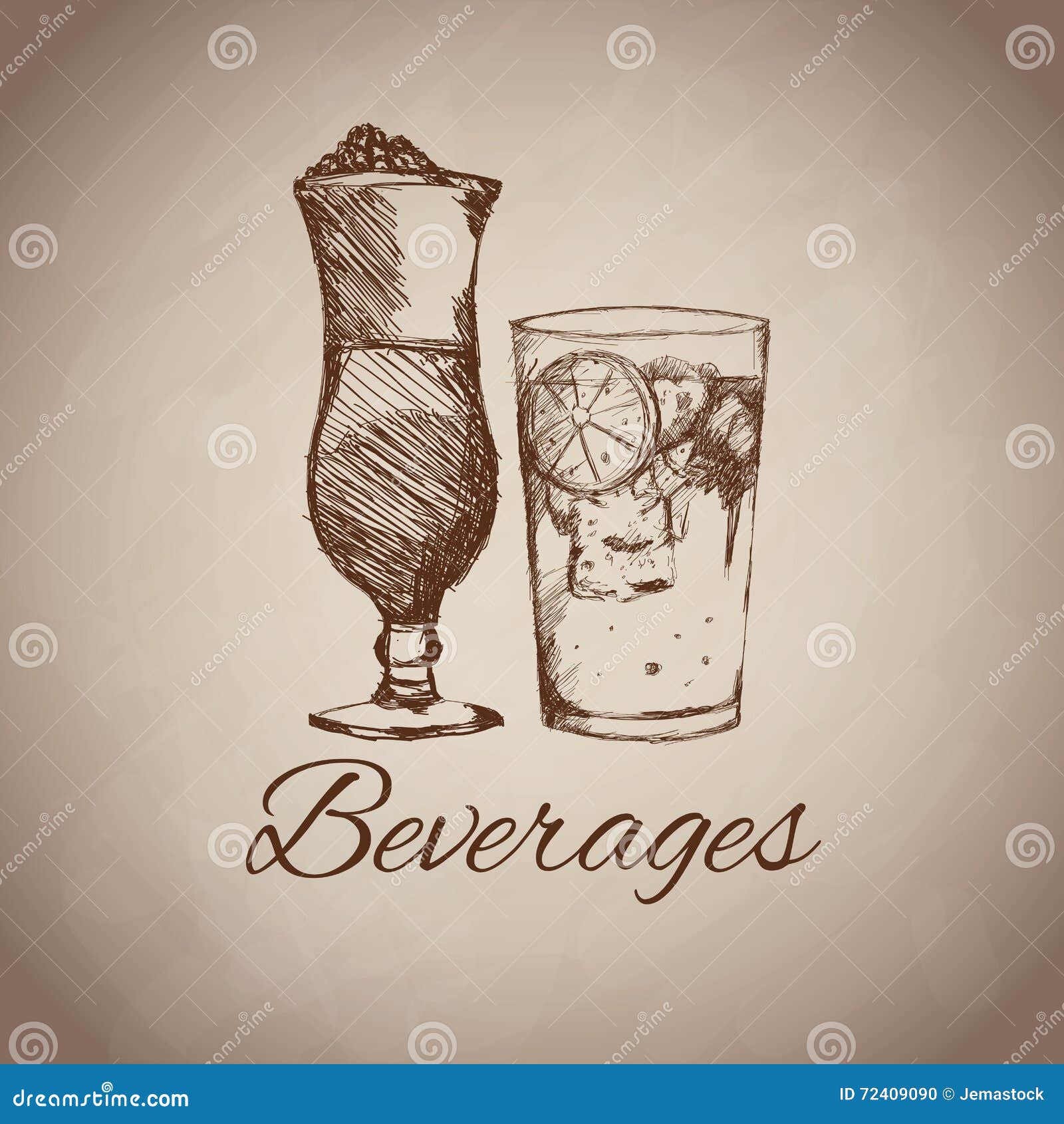 Graphic of Sketch Beverages , Vector Illustration Stock Vector ...