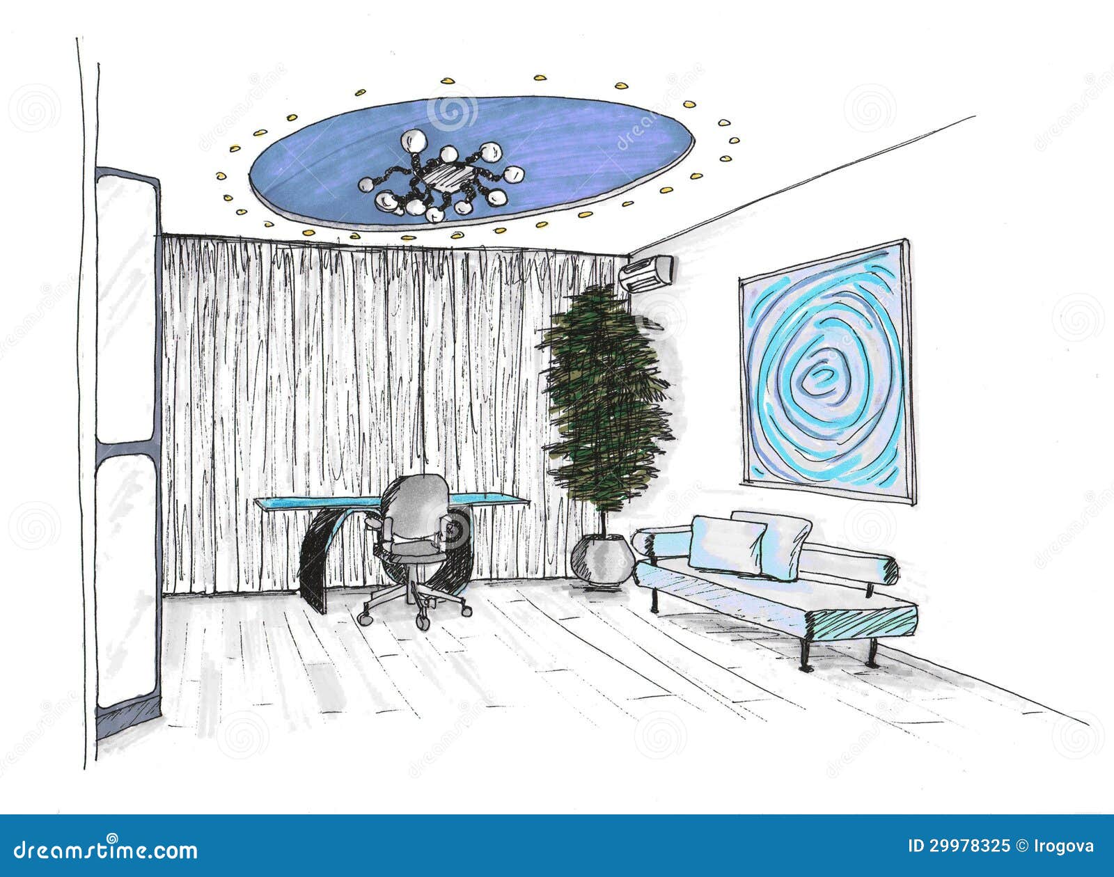 Graphic sketch stock illustration. Illustration of contractor - 29978325