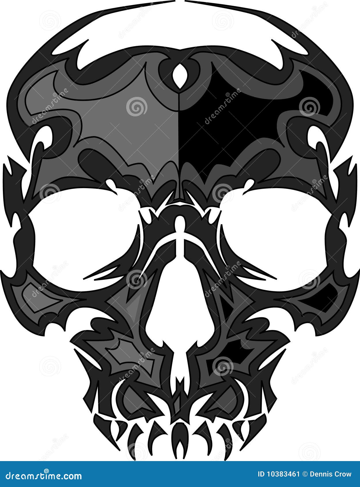 Graphic Skull Image stock vector. Illustration of head - 10383461