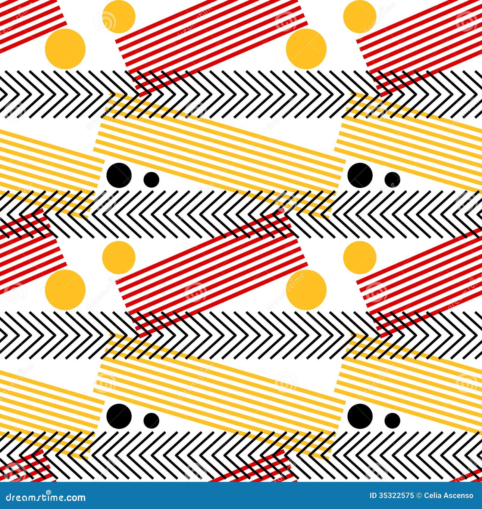 Graphic Stripes Seamless Pattern Stock Illustration - Illustration of ...