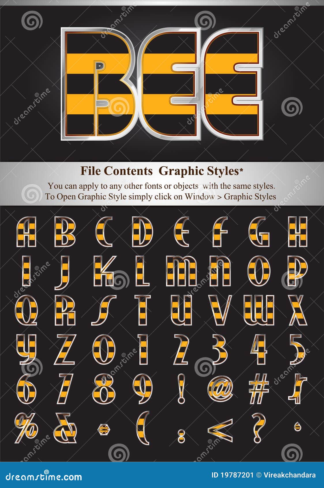 Graphic Style Letters stock vector. Illustration of communication ...