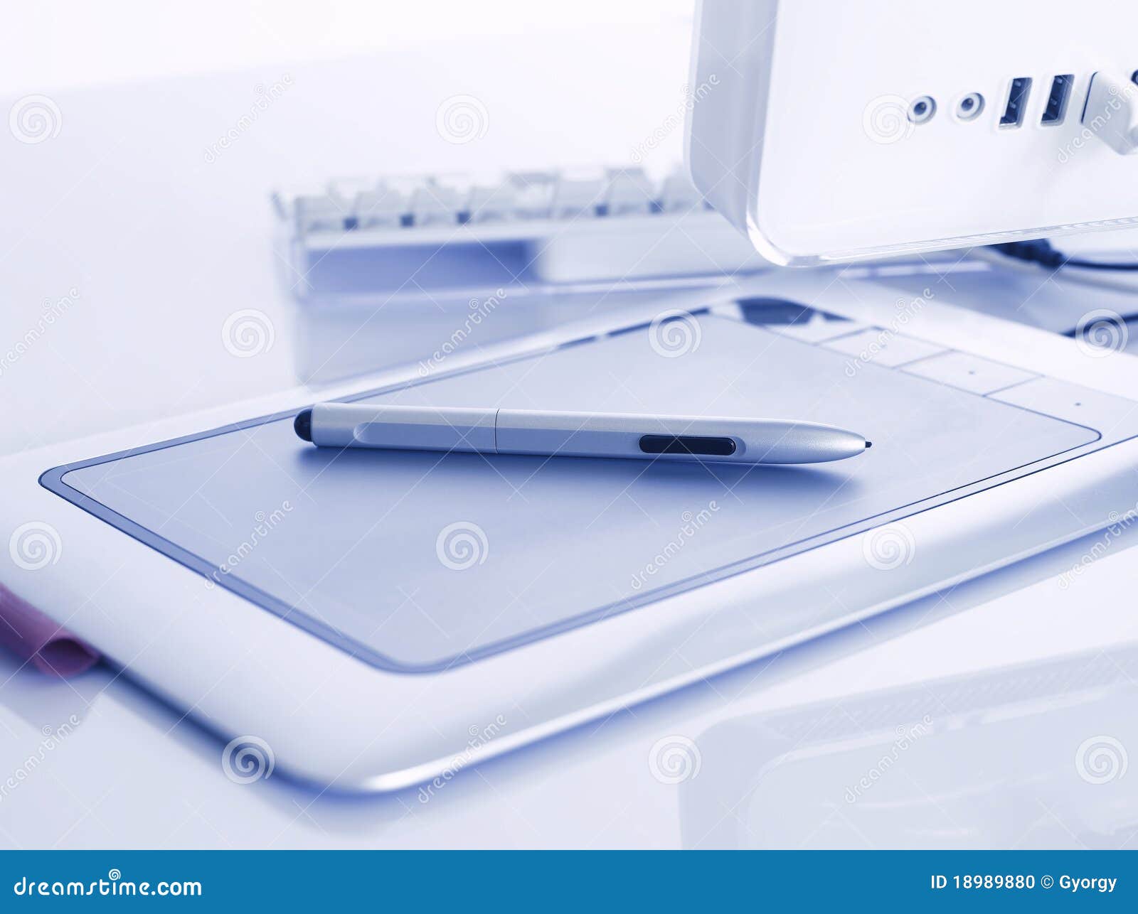 Graphic Tablet stock photo. Image of shot, studio, office - 18989880