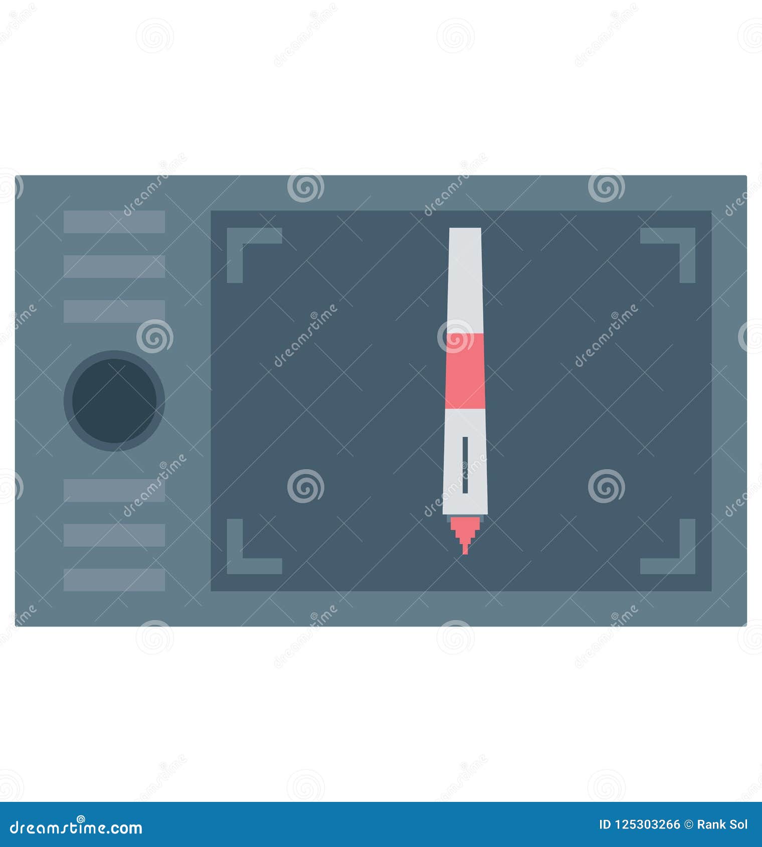 Graphic Tablet, Digitizer Vector Icon Editable Stock Vector ...
