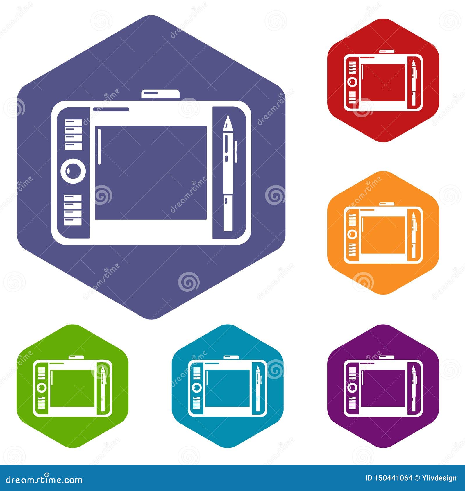 Graphic Tablet Icon, Simple Black Style Stock Vector - Illustration of ...