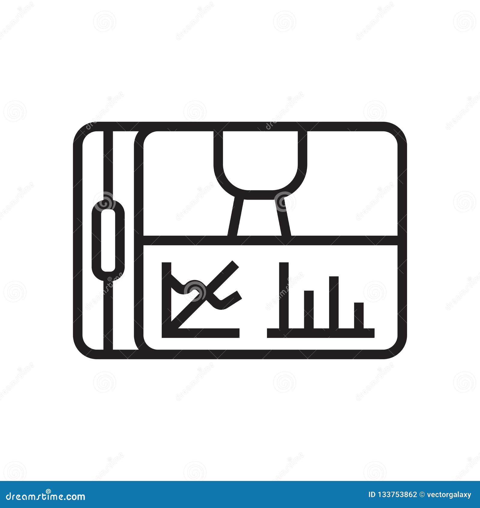 Graphic Tablet Icon Vector Sign and Symbol Isolated on White Background ...