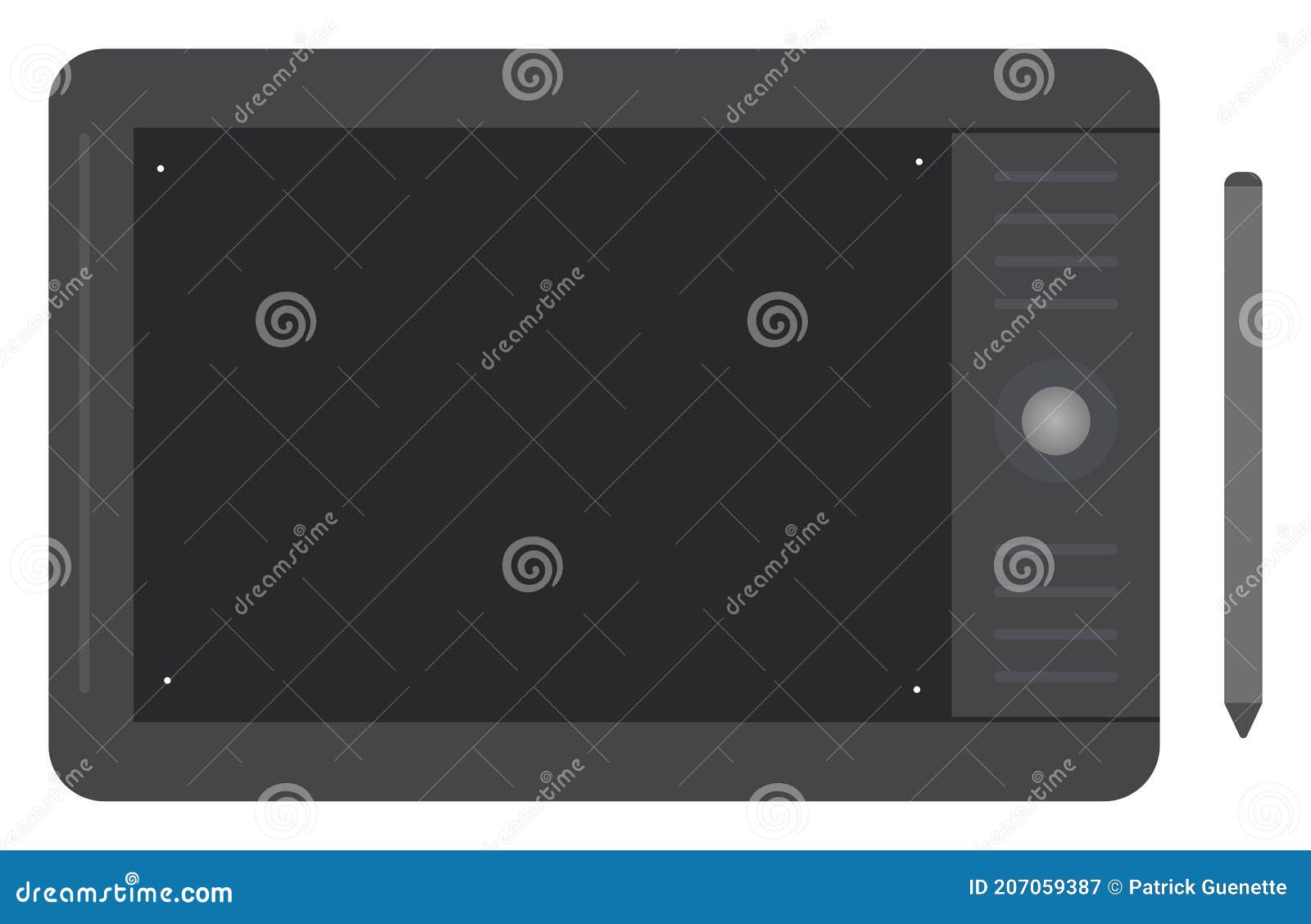 Graphic Tablet, Illustration, Vector Stock Vector - Illustration of ...