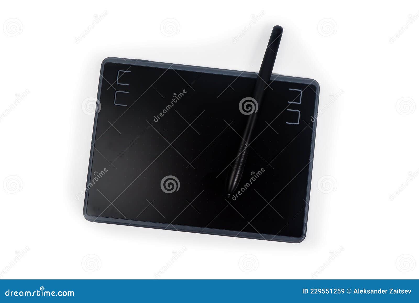 Graphic Tablet Isolated on a White Background Stock Image - Image of ...