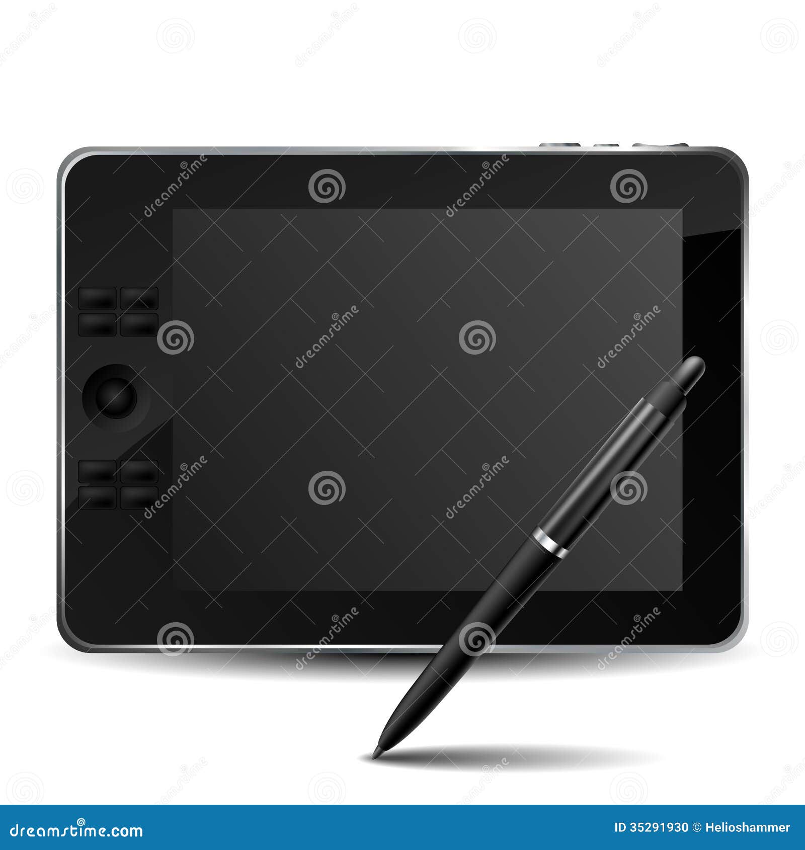 Graphic Tablet Template Vector Illustration Isolated On Transparent ...