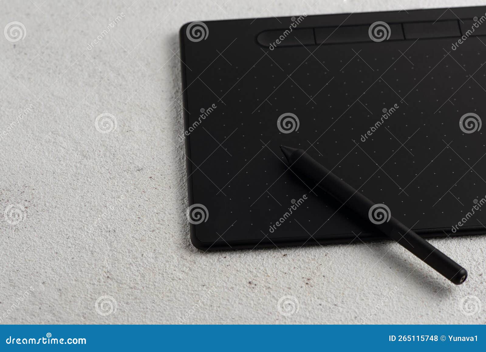 The Graphic Tablet with a Stylus Stock Photo - Image of sketch ...