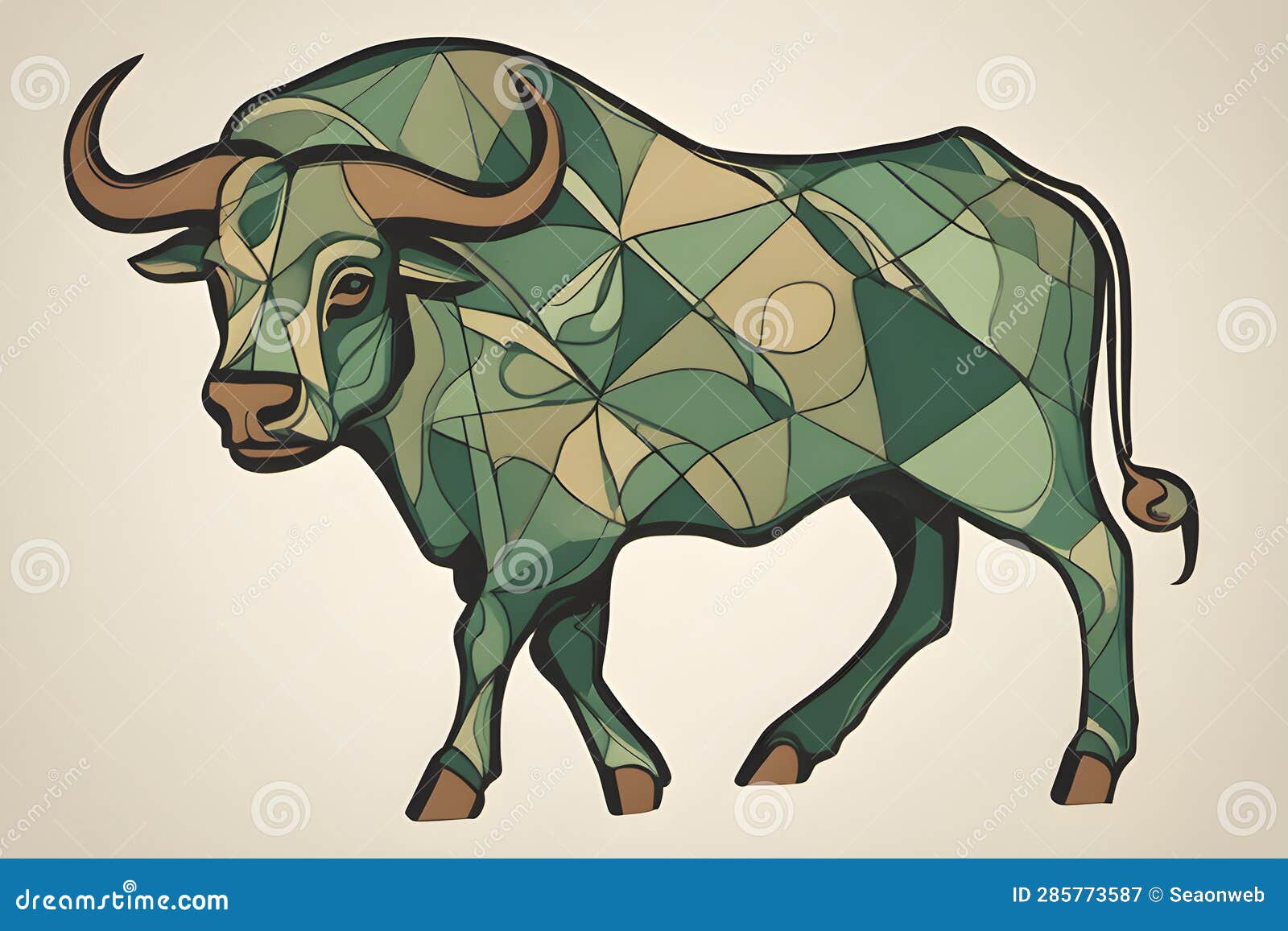 A Graphic of Taurus, Zodiac Illustration Editorial Photography ...