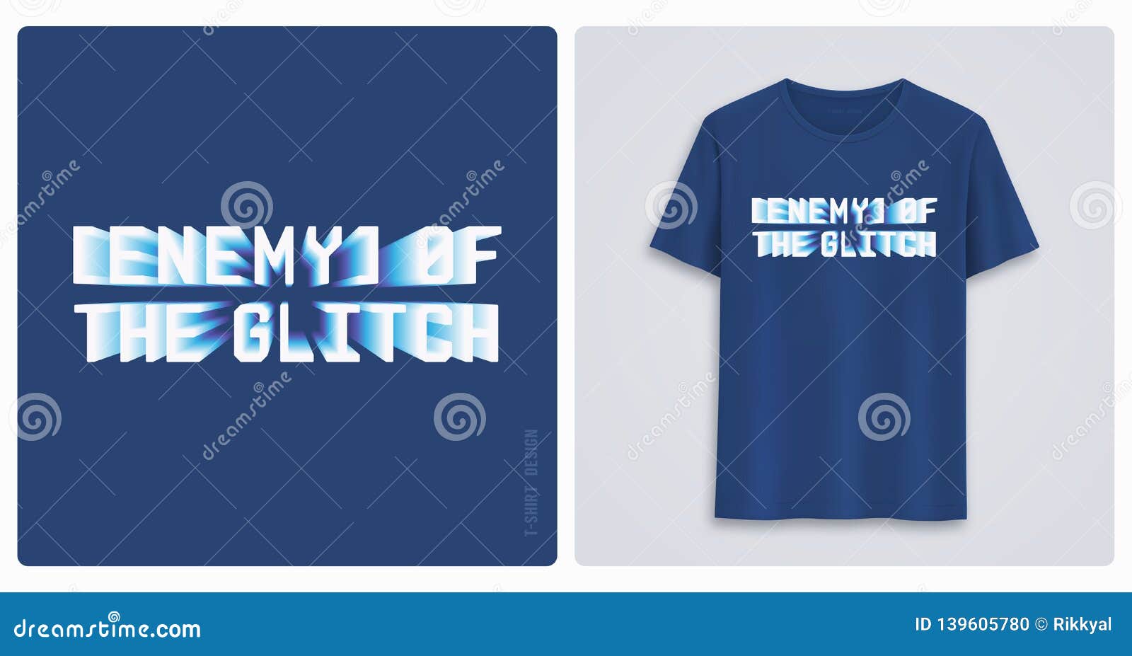 Graphic Tee Shirt Design, Print with Styled Text. Stock Vector ...