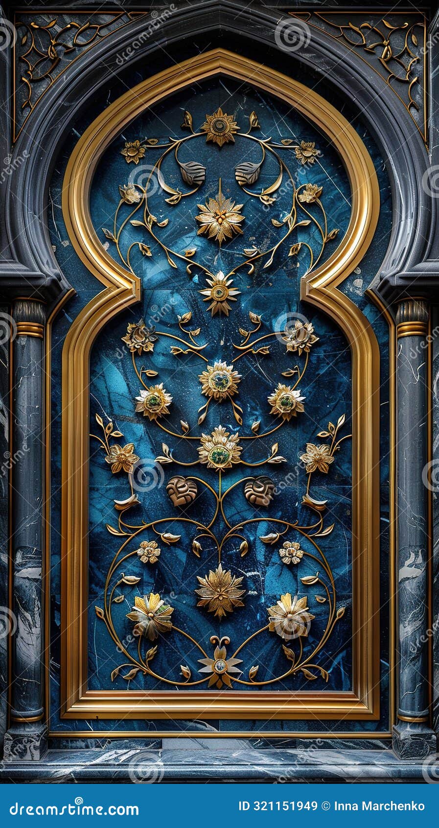 A Graphic Template Frame Featuring Ramadan and Islamic Architecture ...