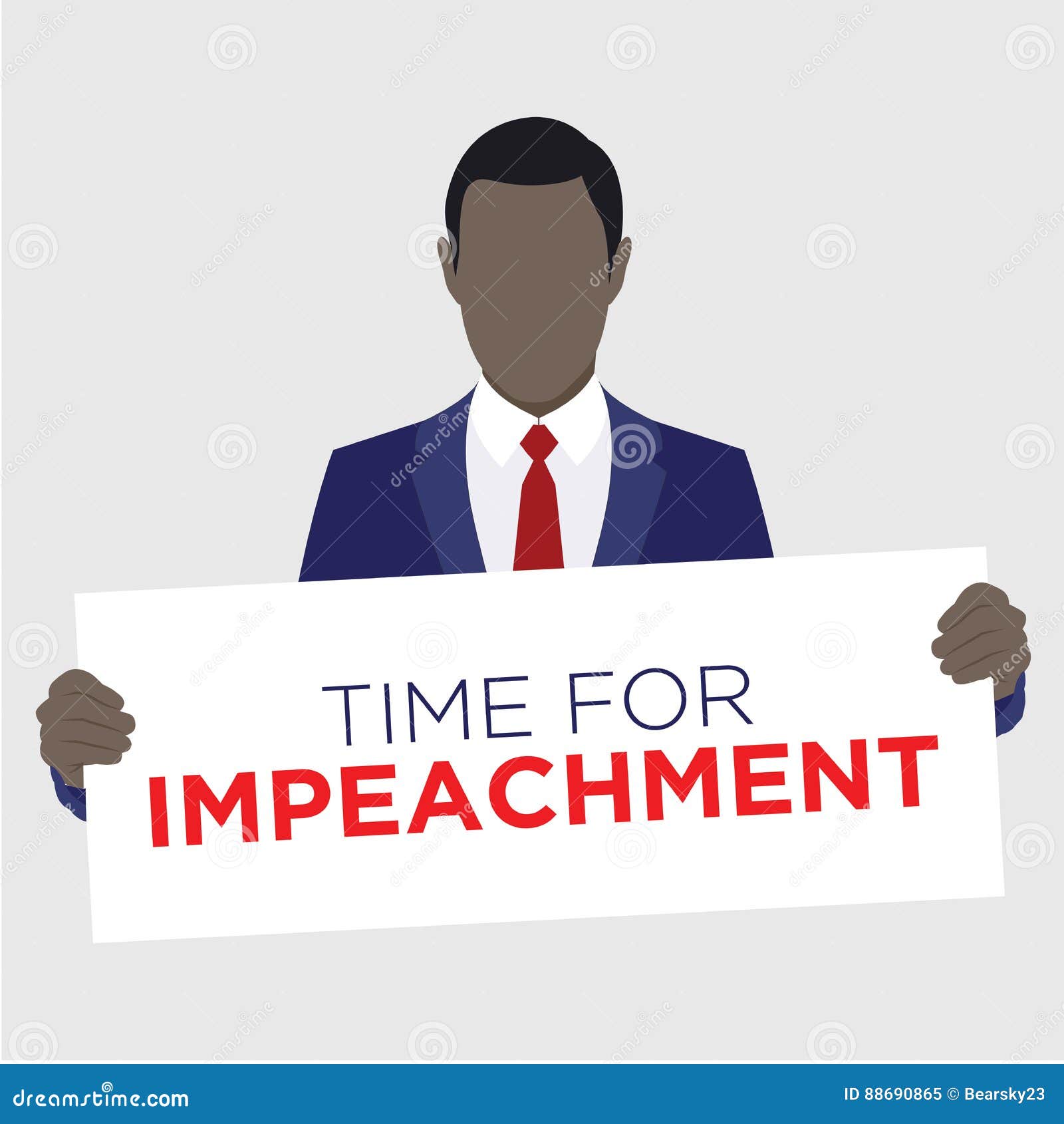 Graphic To Impeach the President Stock Vector - Illustration of chief ...