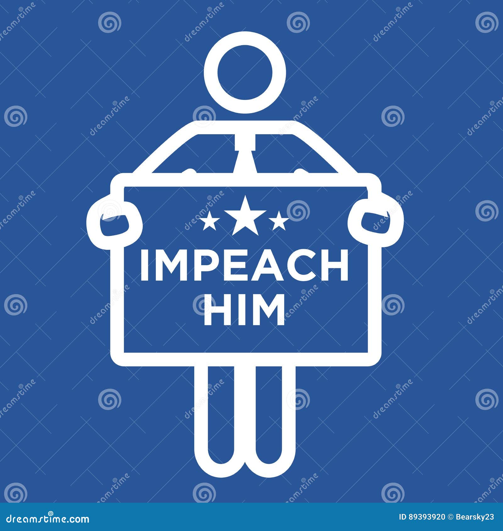 Graphic To Impeach the President Stock Vector - Illustration of ...