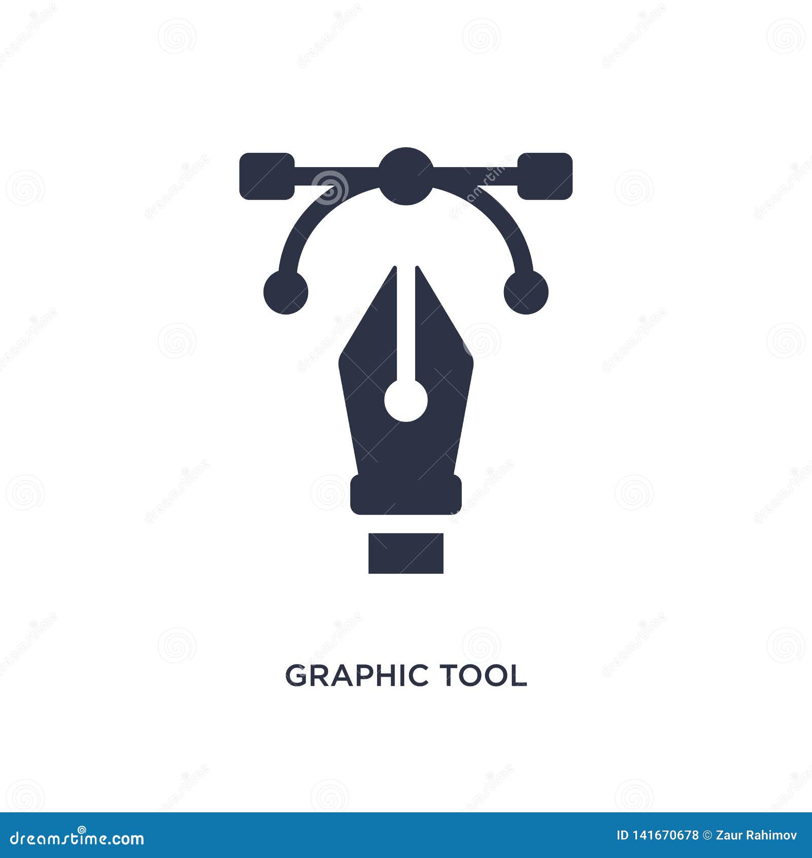 Graphic Tool Icon on White Background. Simple Element Illustration from ...
