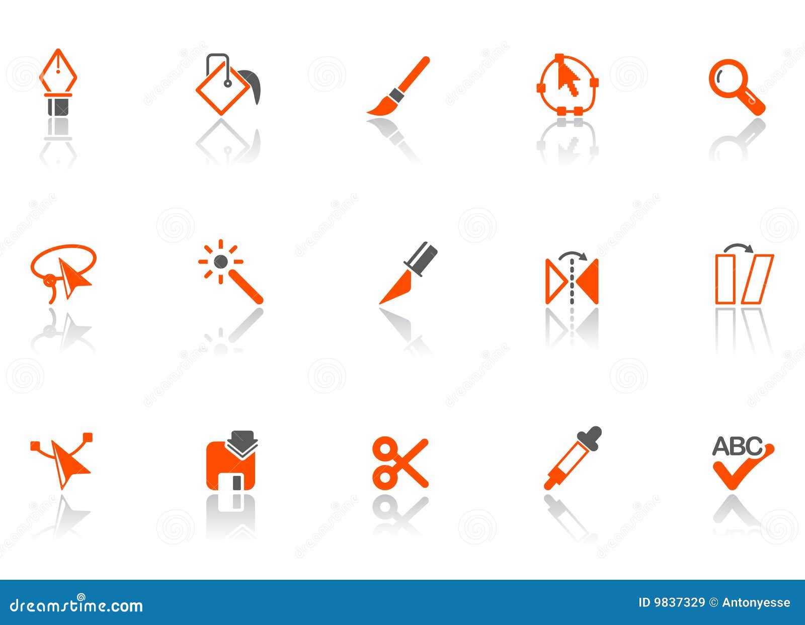 Graphic tools icons. stock vector. Illustration of resize - 9837329