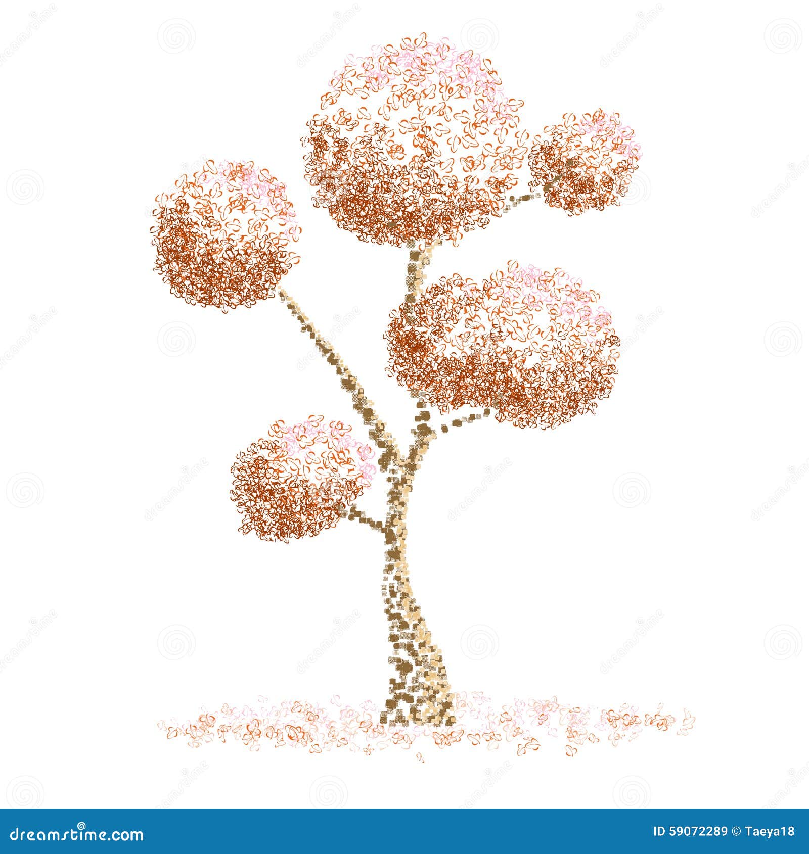 Graphic tree stock illustration. Illustration of element - 59072289