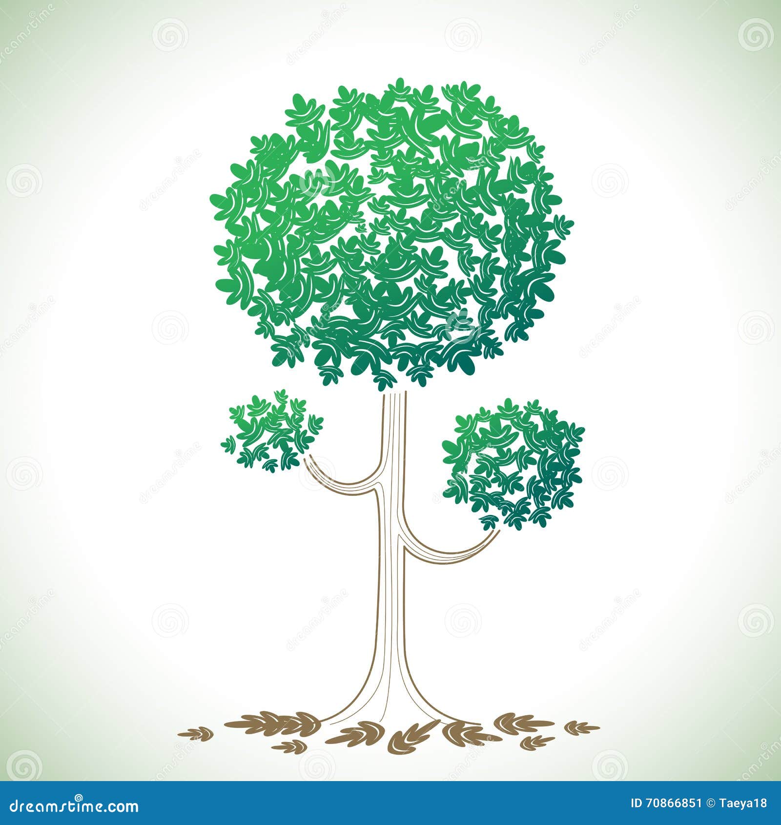 Graphic tree stock vector. Illustration of element, nature - 70866851