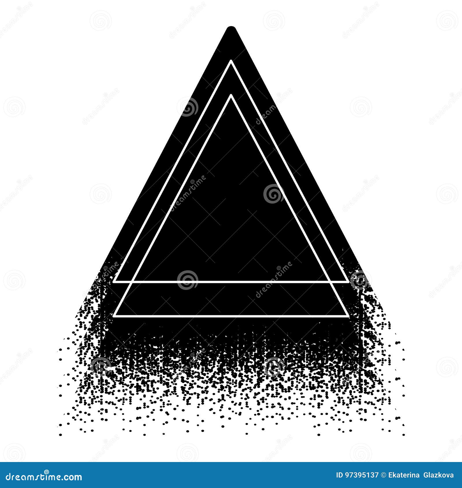 Graphic triangular shape stock vector. Illustration of copy - 97395137