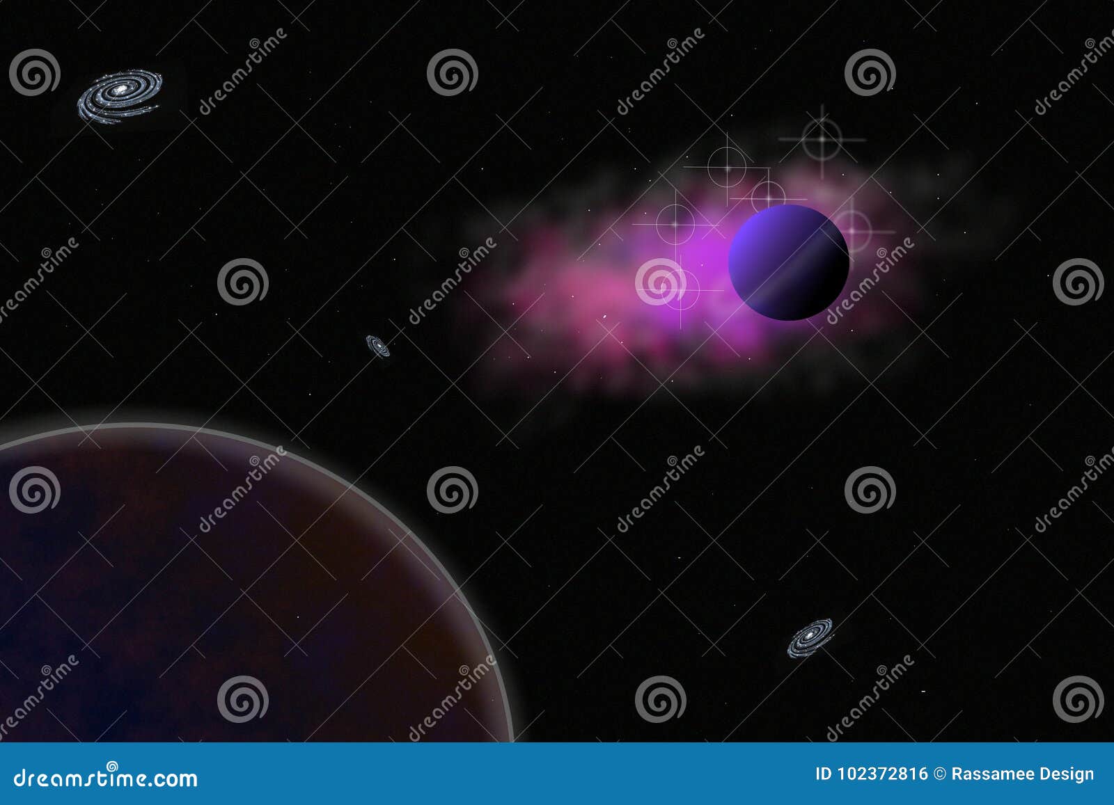 Universe Sphere and Galaxy Concept Stock Photo - Image of astronomy ...