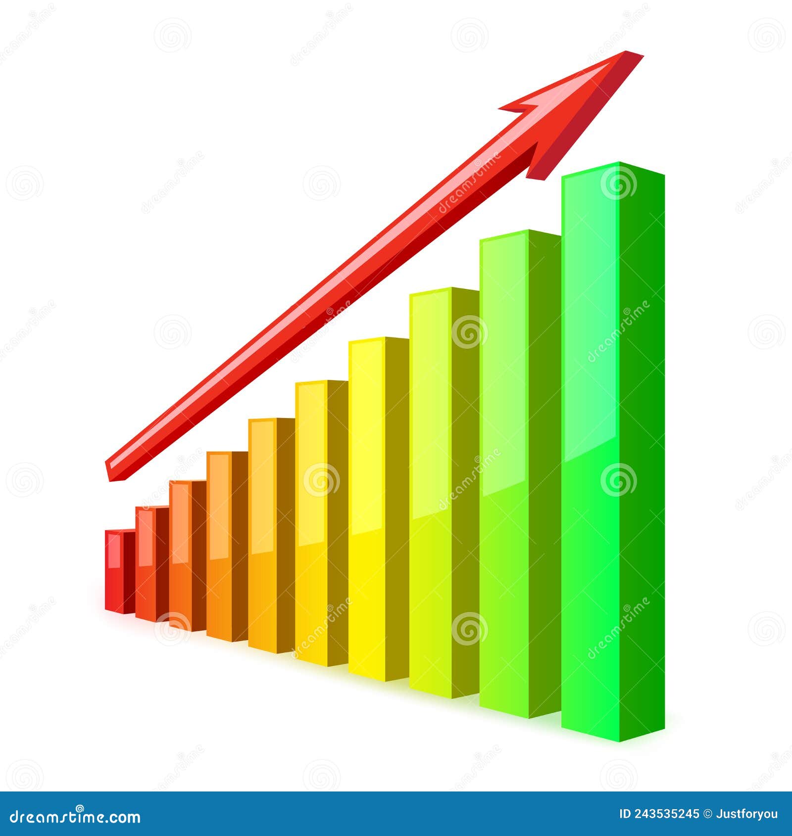 Graphic Up with Arrow Vector Illustration Isolated on White Background ...