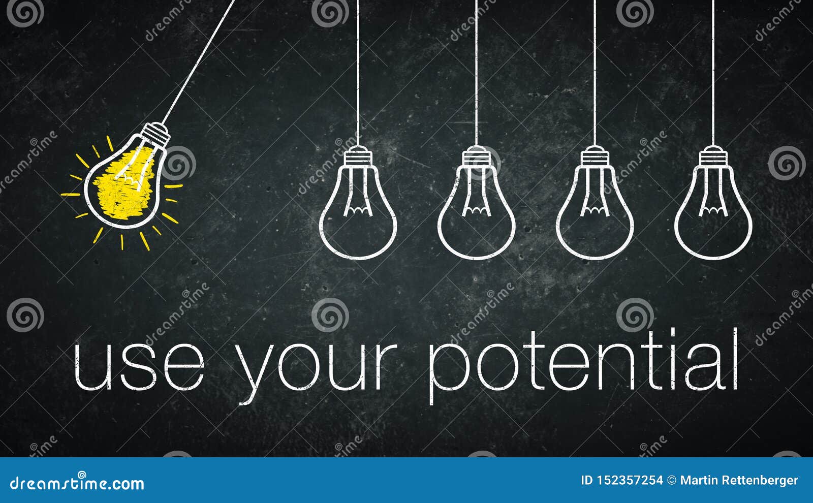 Use your potential stock illustration. Illustration of achievement ...