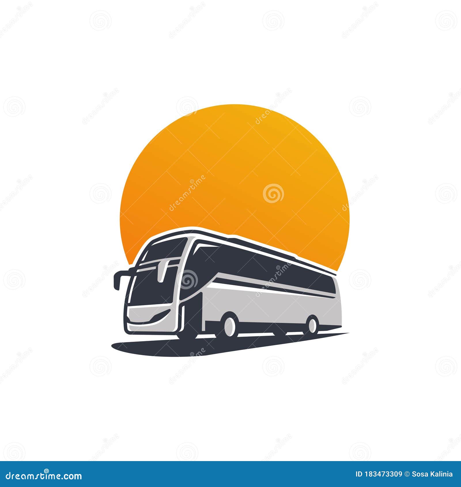 Big bus logo silhouette stock illustration. Illustration of graphic ...