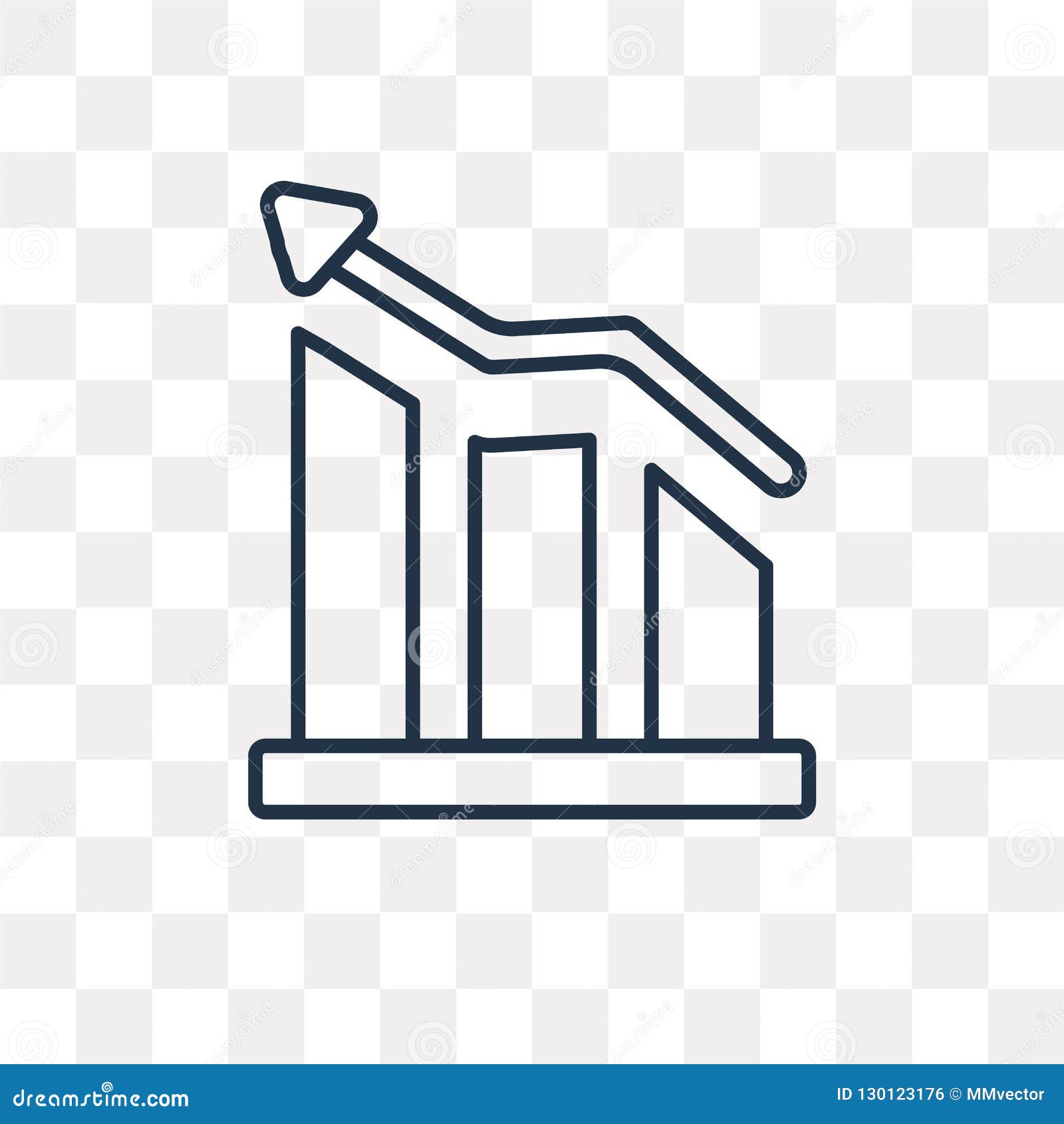 Graphic Vector Icon Isolated on Transparent Background, Linear G Stock ...