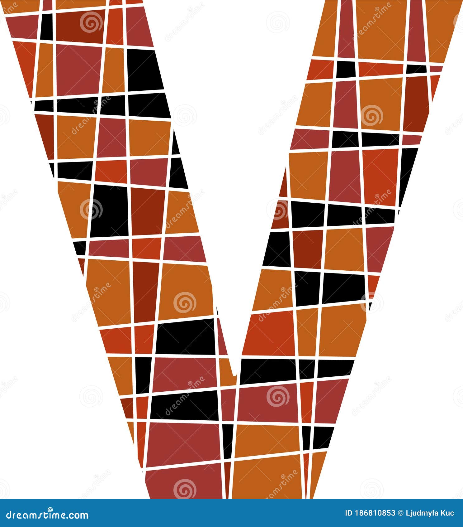 Alphabet vector letter V stock vector. Illustration of font - 186810853