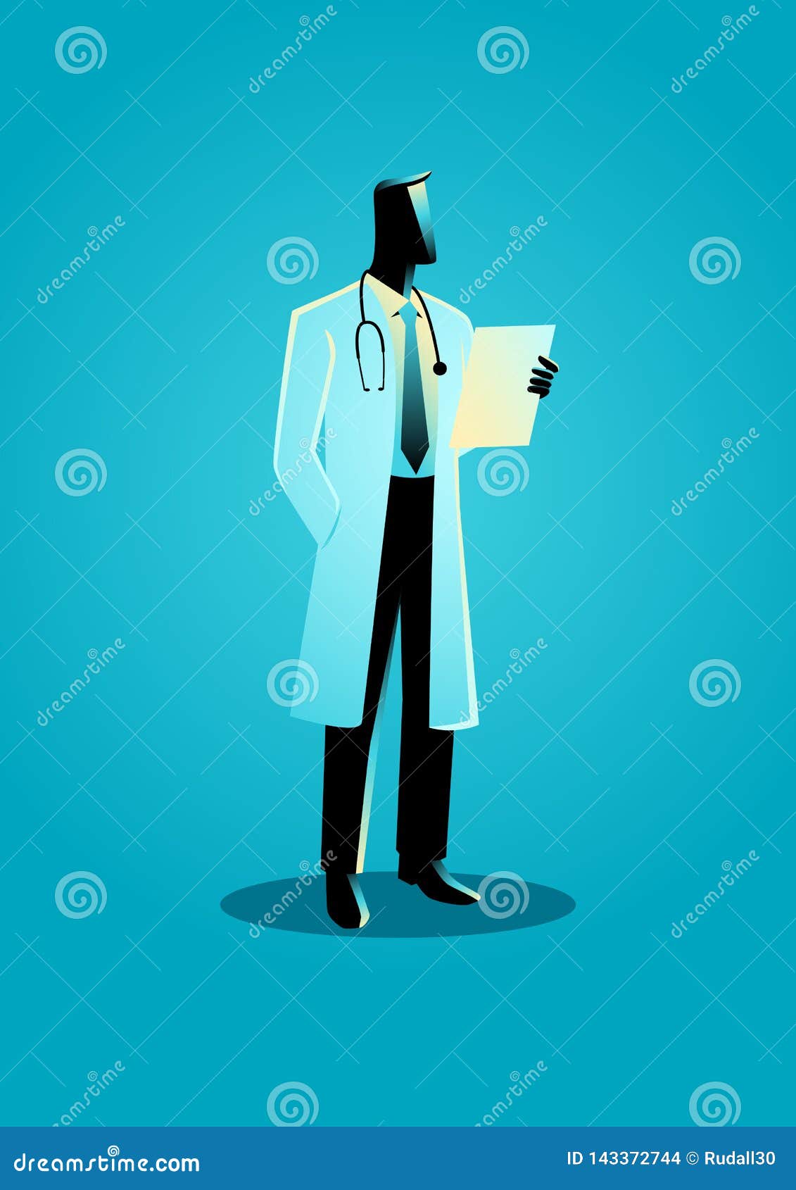 Graphic Vector Illustration of a Doctor Stock Vector - Illustration of ...