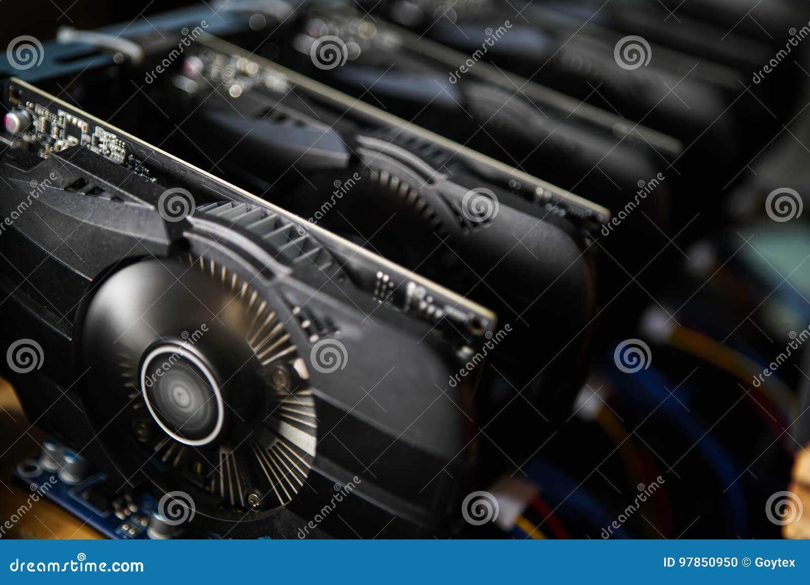 Graphic video Card stock photo. Image of ethereum, hashing - 97850950