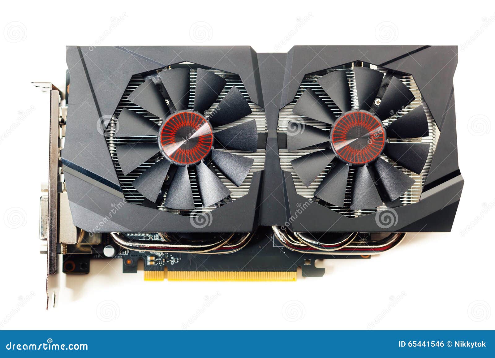 Graphic Video Card, Isolated on White Stock Photo - Image of equipment ...