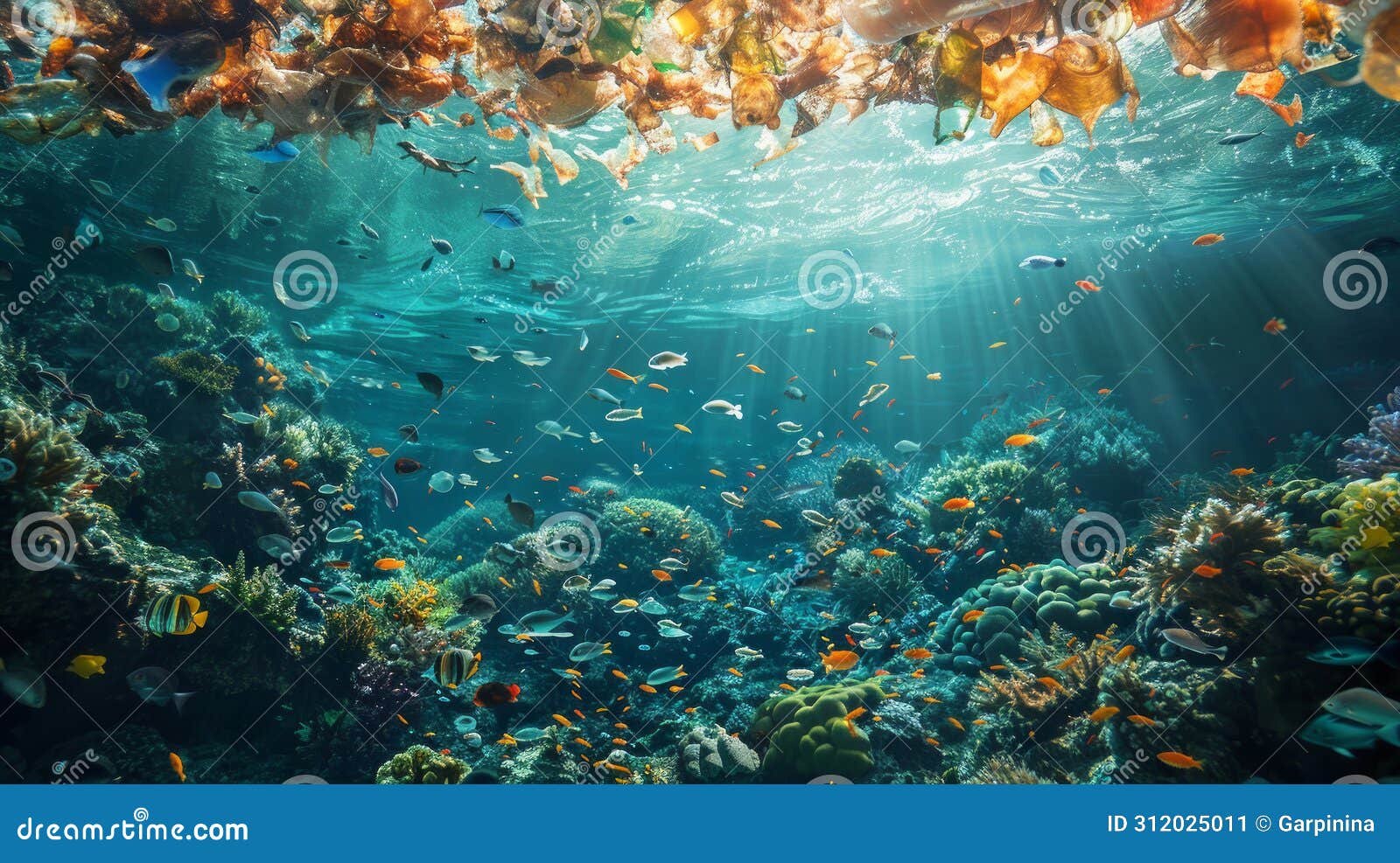 Plastic Dispersion in the Ocean, Showing the Route of Plastic Waste and ...