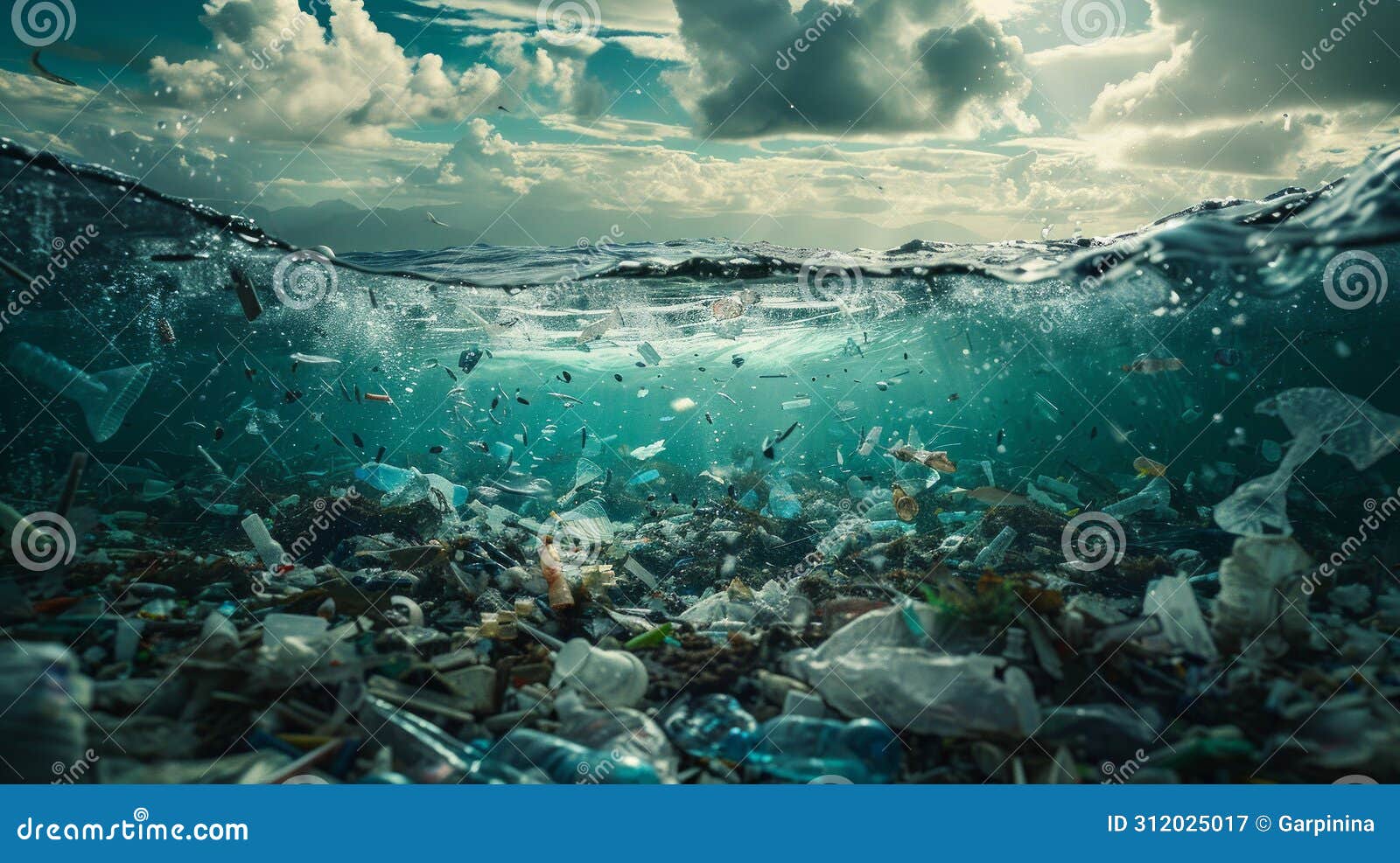 Plastic Dispersion in the Ocean, Showing the Route of Plastic Waste and ...