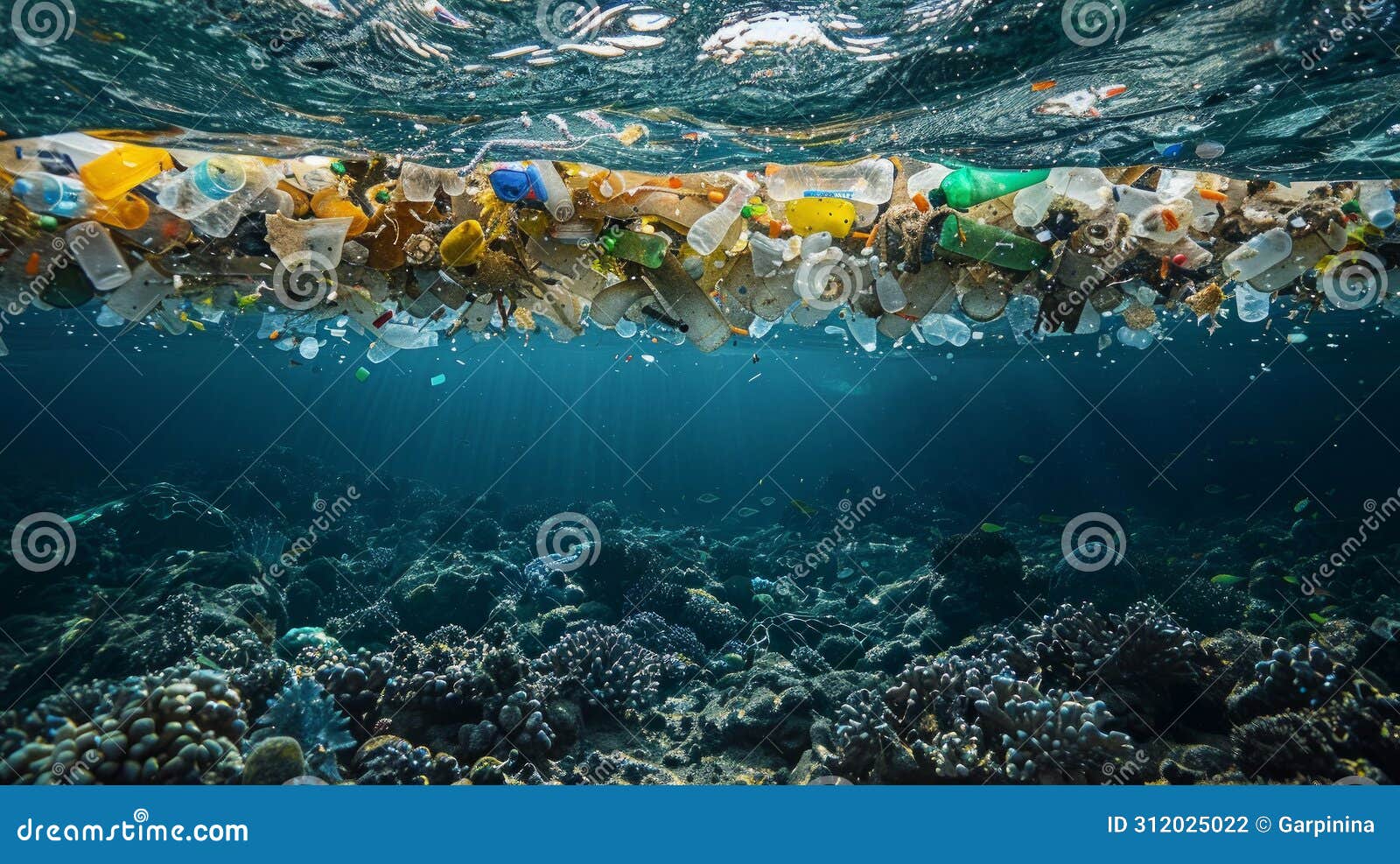 Plastic Dispersion in the Ocean, Showing the Route of Plastic Waste and ...