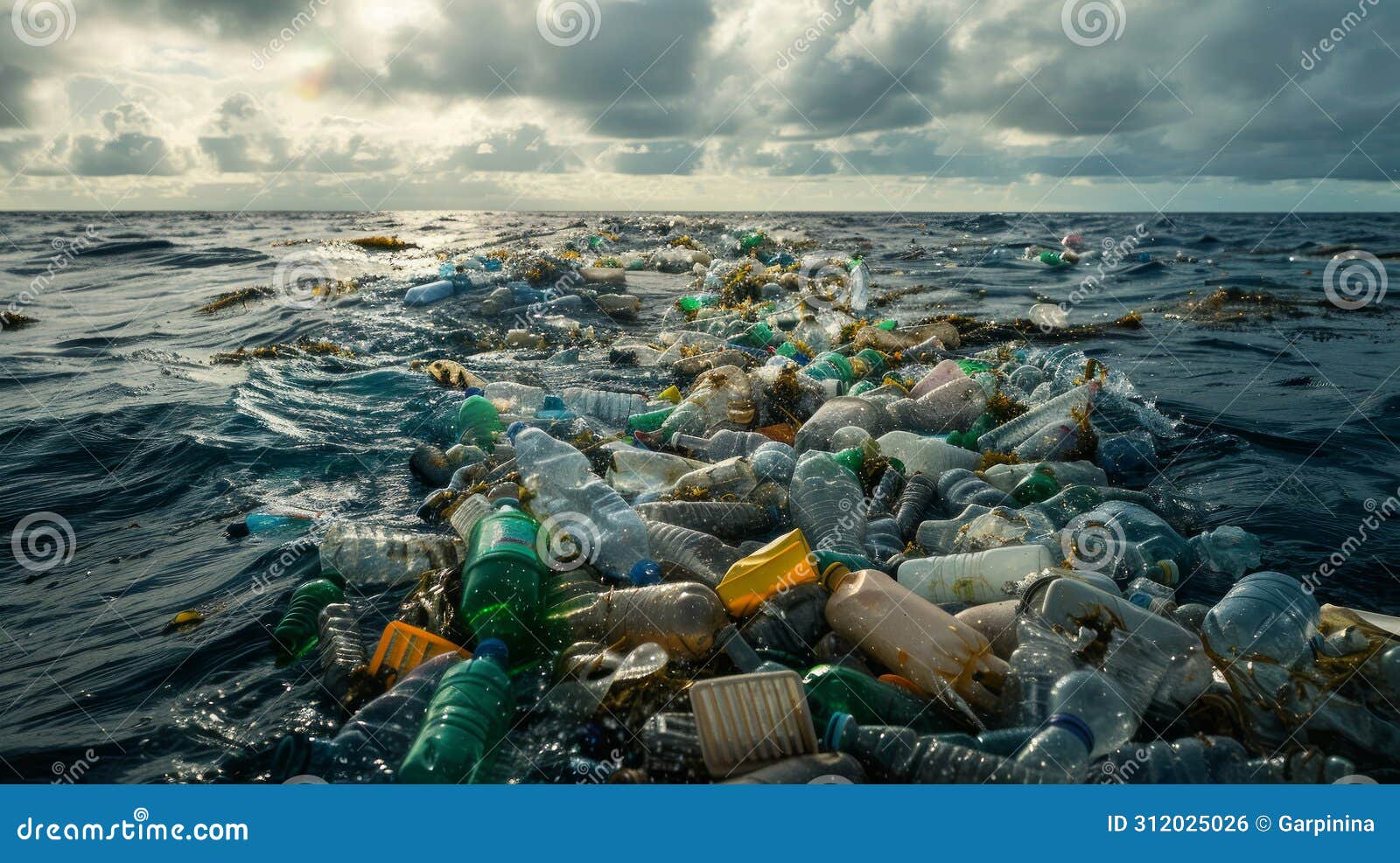 Plastic Dispersion in the Ocean, Showing the Route of Plastic Waste and ...