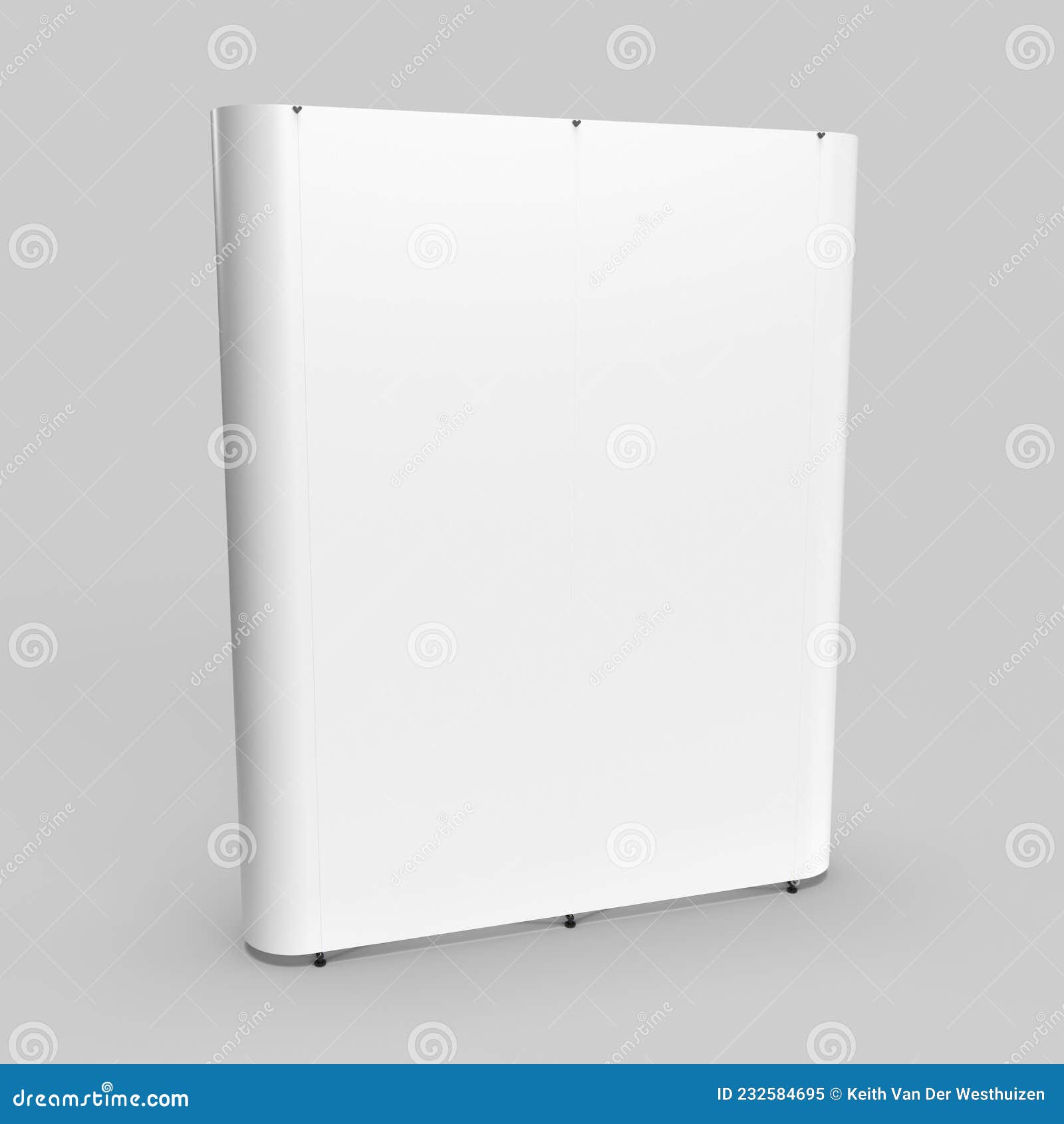 Graphic Wall Exhibition Straight 4 Panel Display. Stock Illustration ...