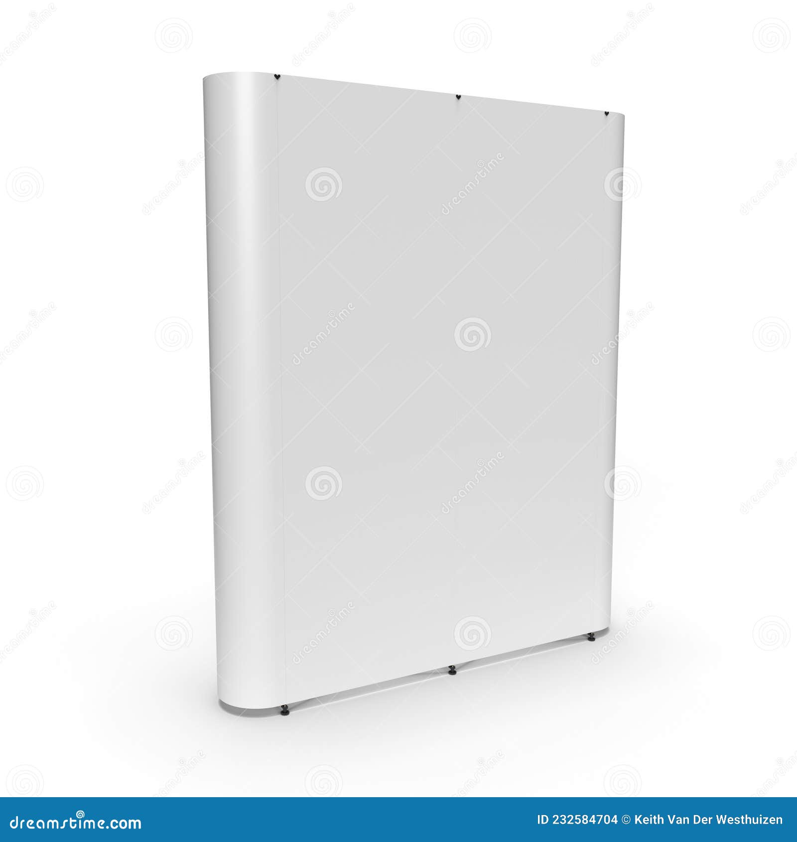 Graphic Wall Exhibition Straight 4 Panel Display. Stock Illustration ...