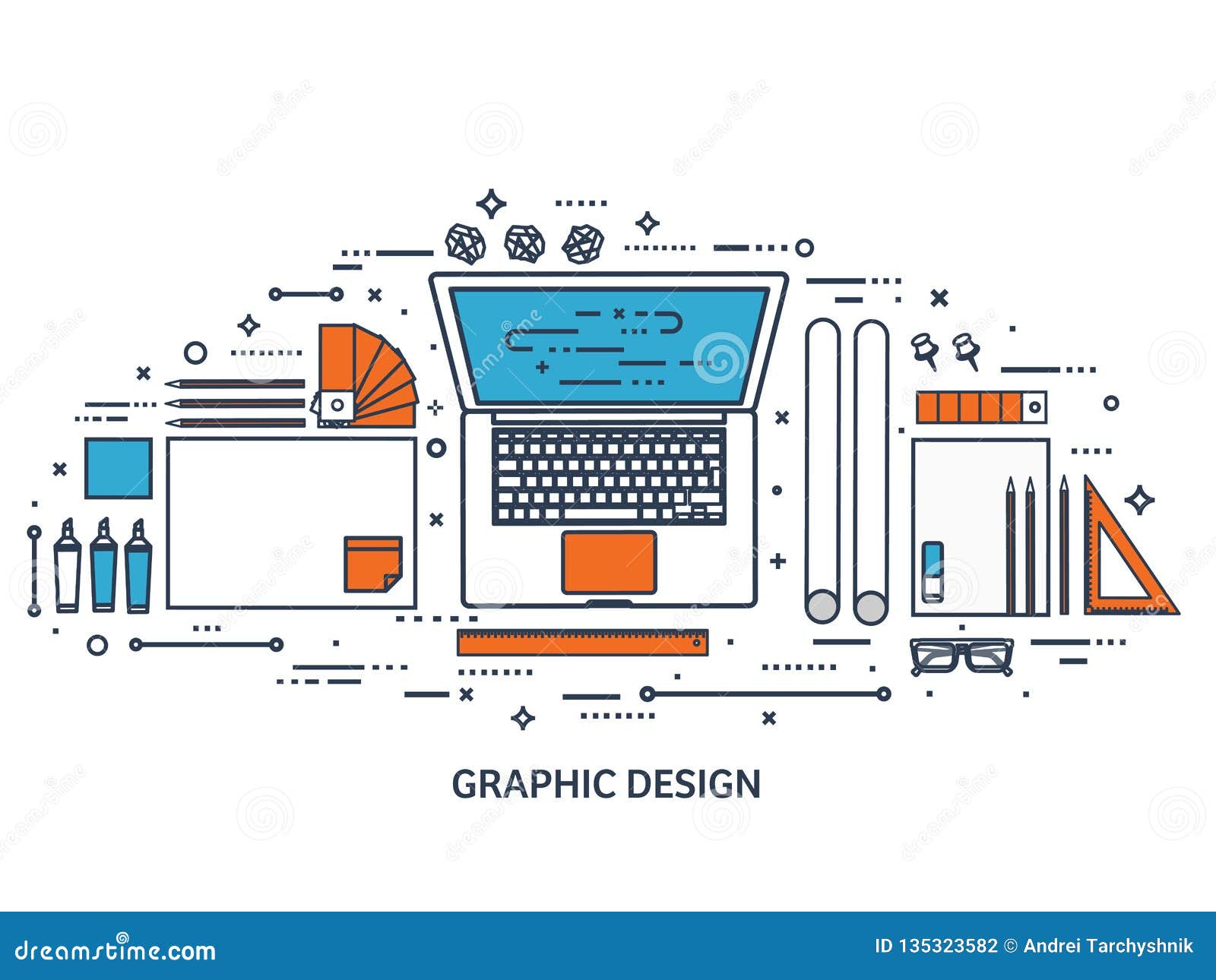Graphic Web Design. Drawing and Painting. Development. Illustration ...